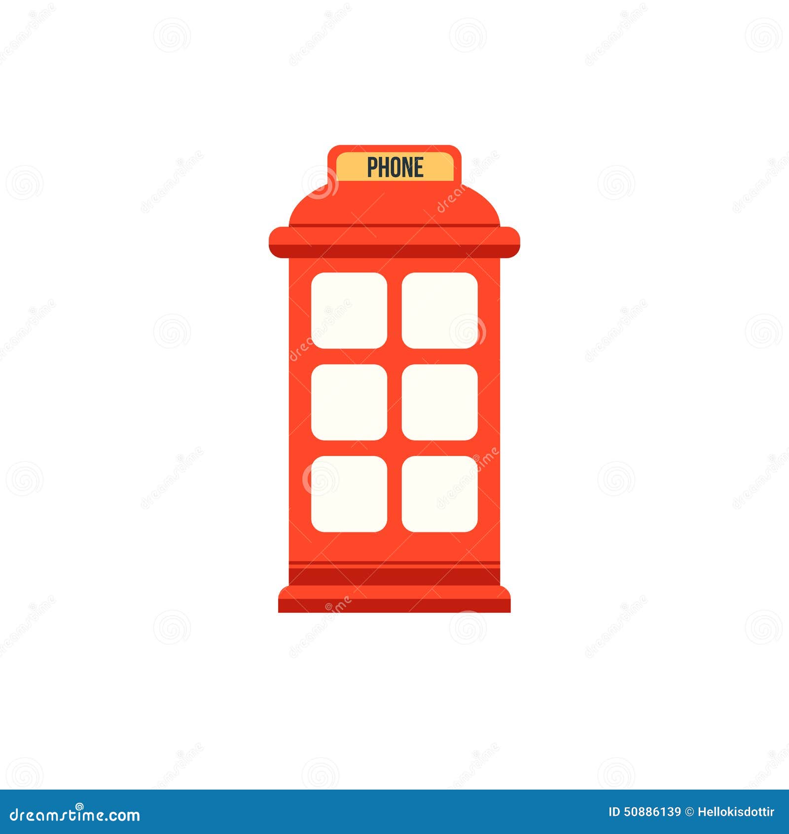 Red phone booth stock vector. Illustration of call, isolated - 50886139