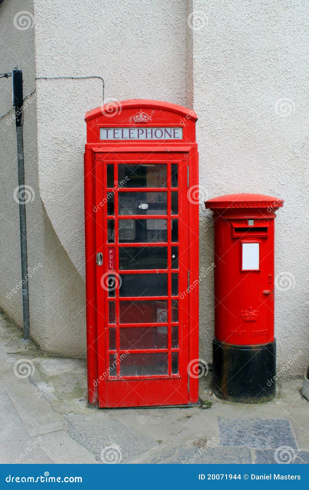 Red Phone Booth and Letterbox Stock Photo - Image of mail, kingdom ...