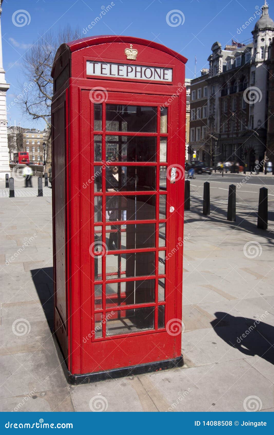 Red phone box, london stock photo. Image of street, telephone - 14088508