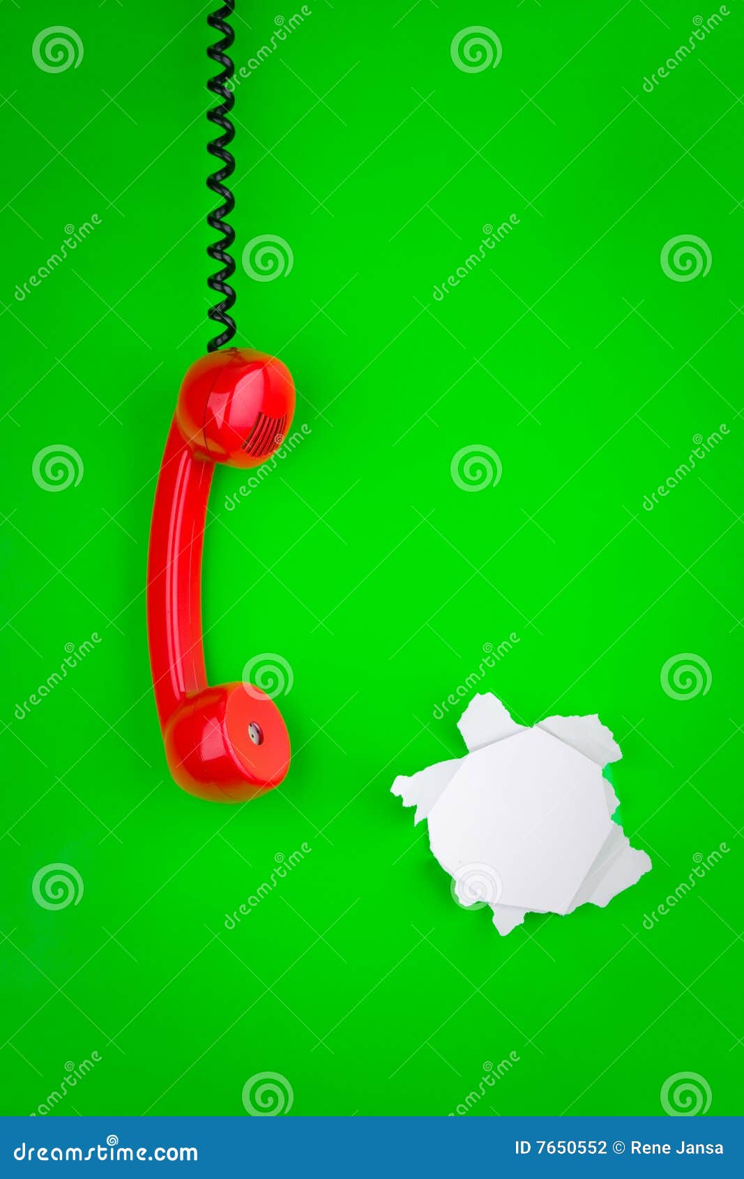 Red Phone Receiver stock photo. Image of electronics, communication ...