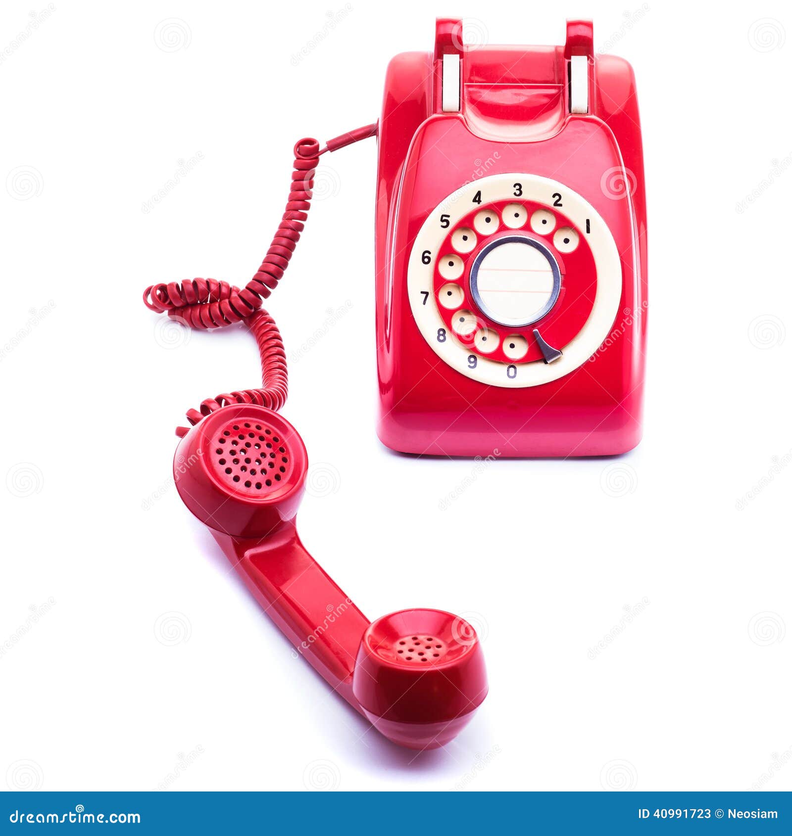 Red phone stock illustration. Illustration of object - 40991723
