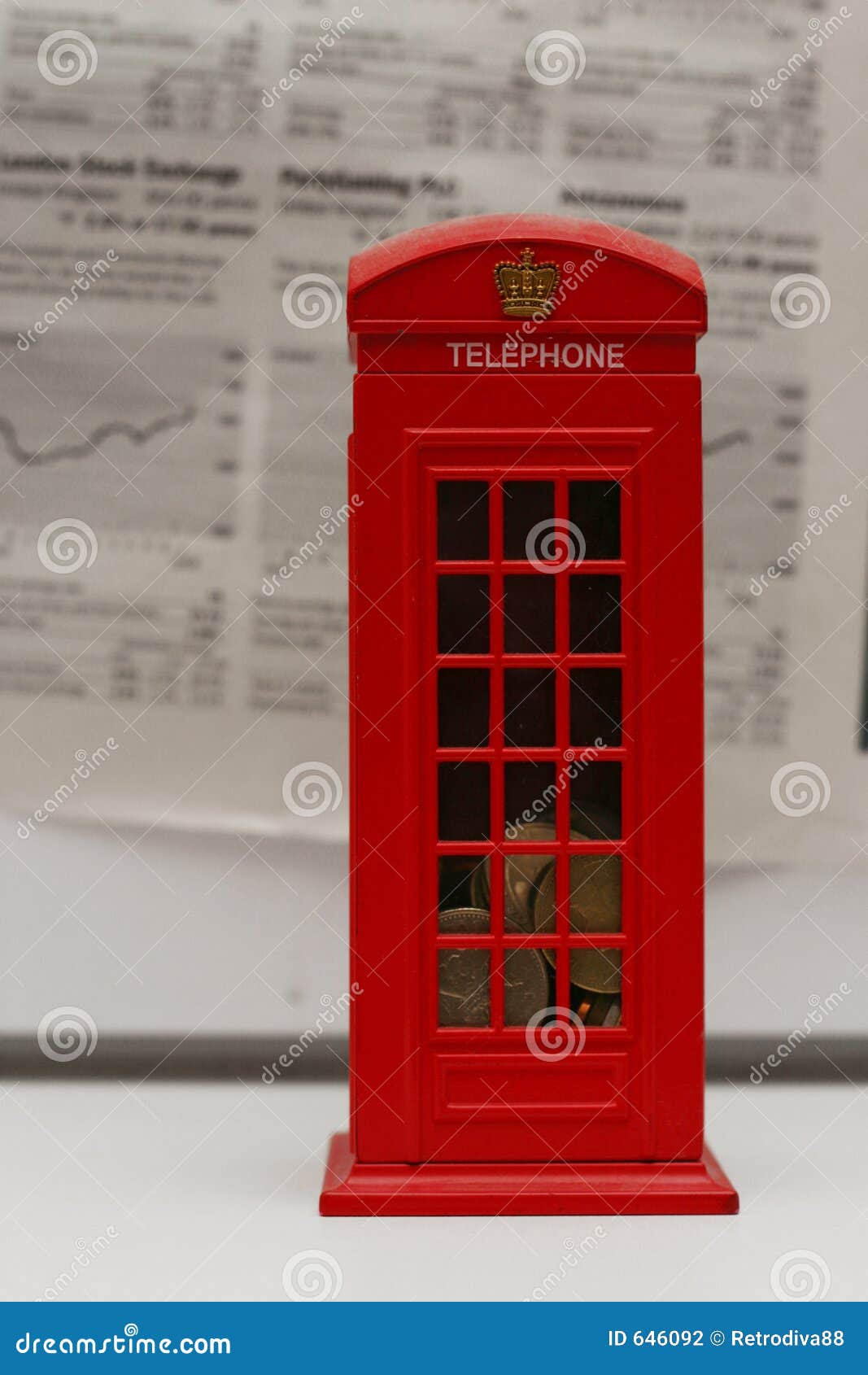 Red Phonebooth stock photo. Image of england, european - 646092