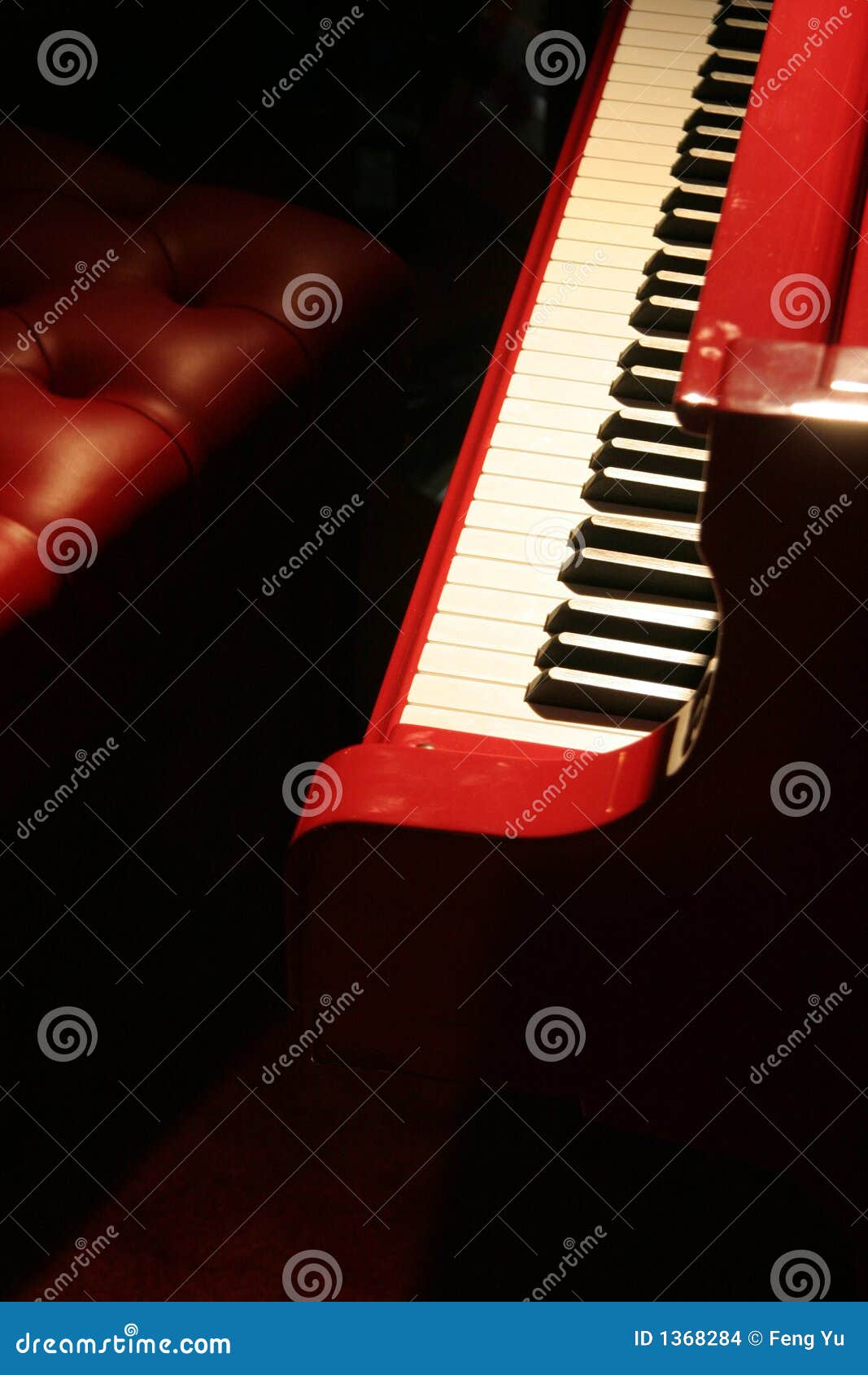 Red piano stock photo. Image of artistic, composer, classic - 1368284