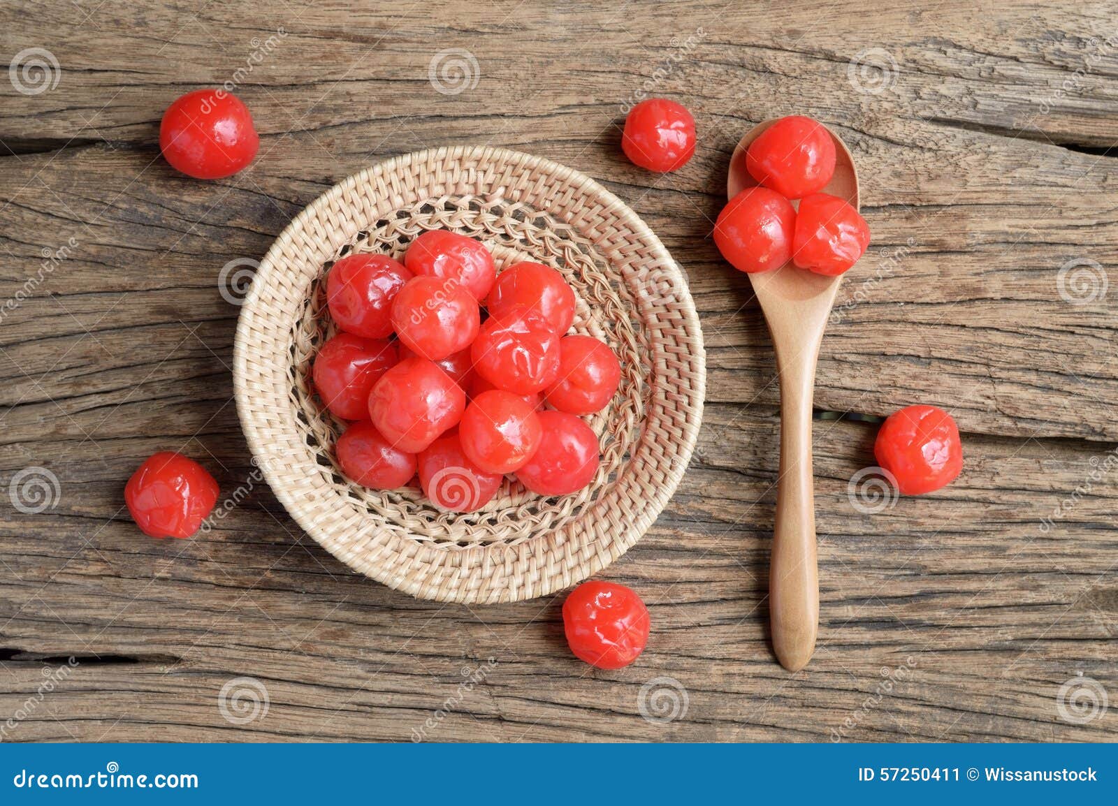 Red pickle cherry fruit stock image. Image of preserves - 57250411