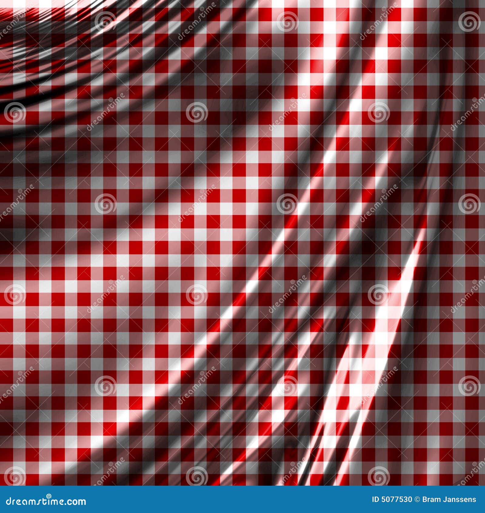 Red picnic cloth stock illustration. Illustration of dinner - 5077530