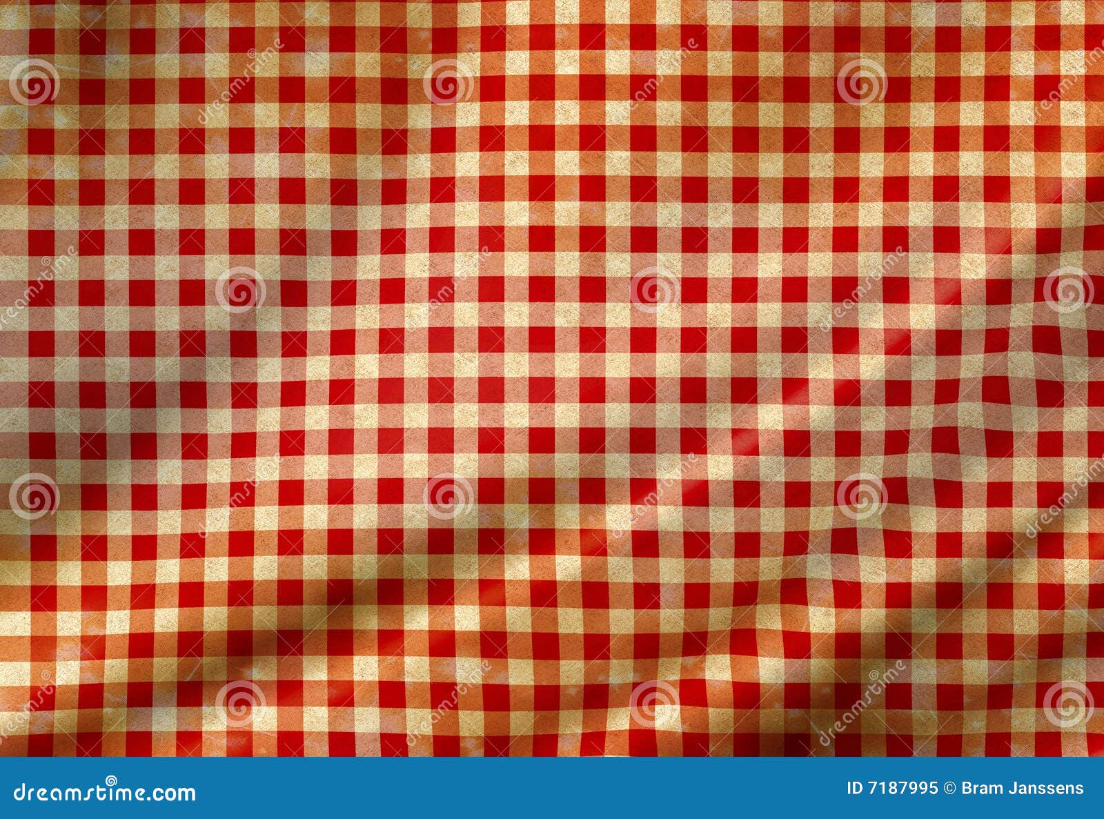 Red picnic cloth stock illustration. Illustration of damaged - 7187995