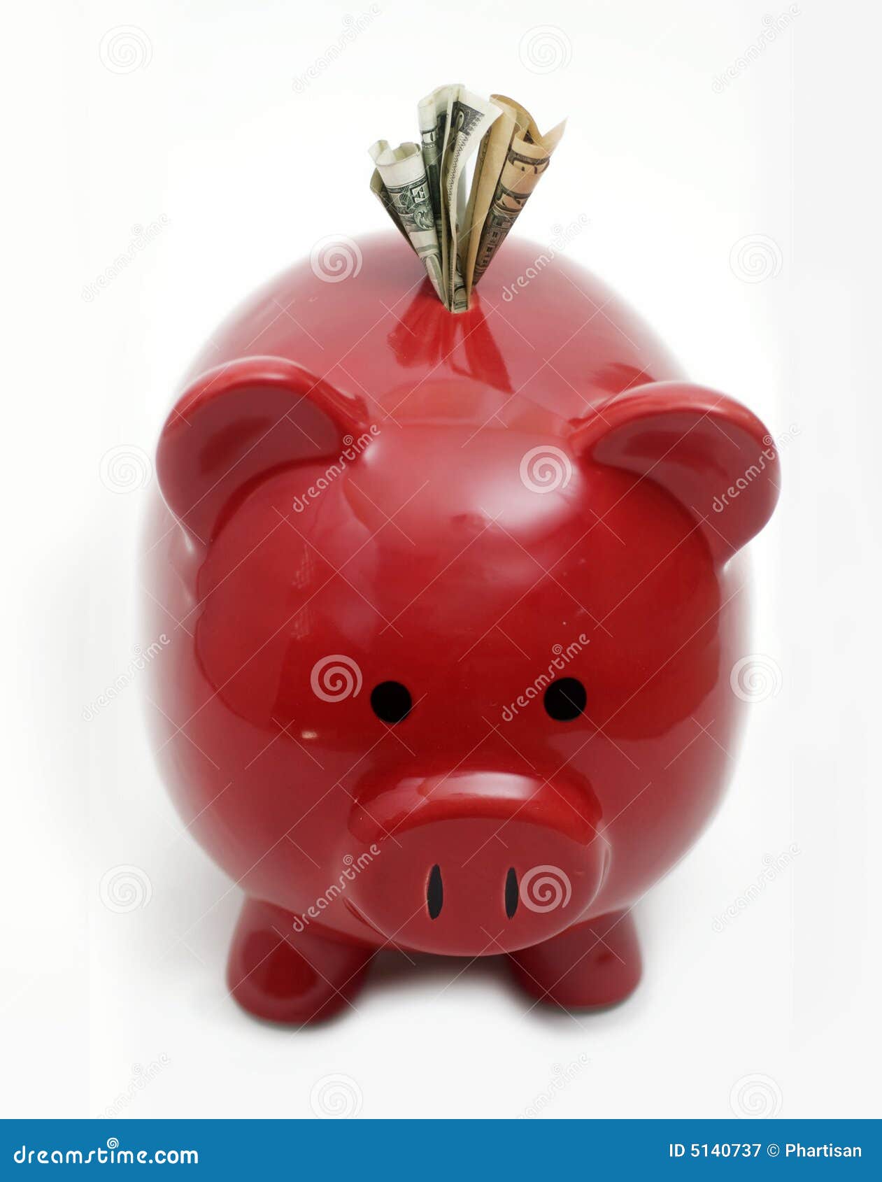 Red Piggy Bank stock image. Image of economies, bank, slot - 5140737