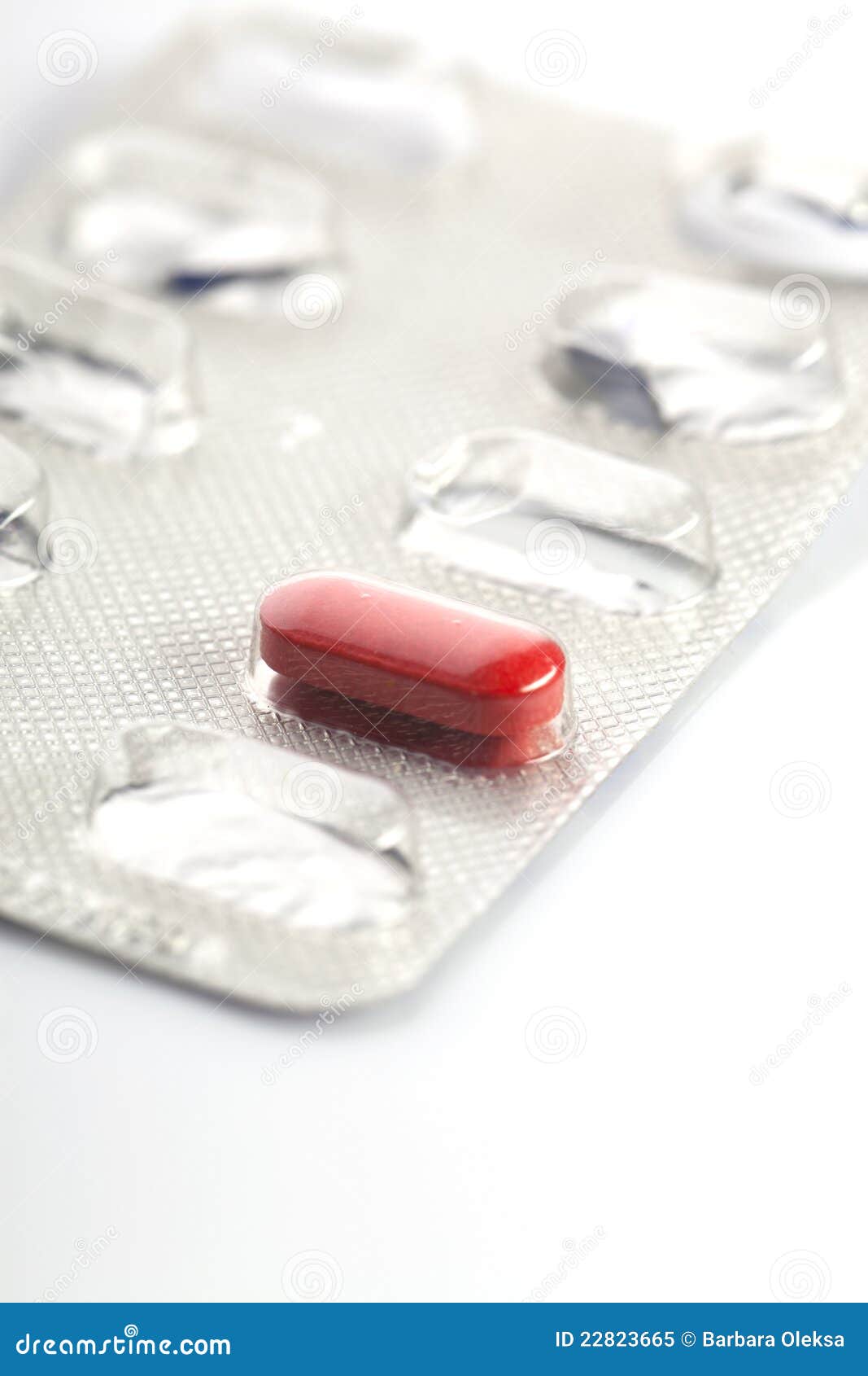 Red pill stock image. Image of blister, therapy, painkiller - 22823665