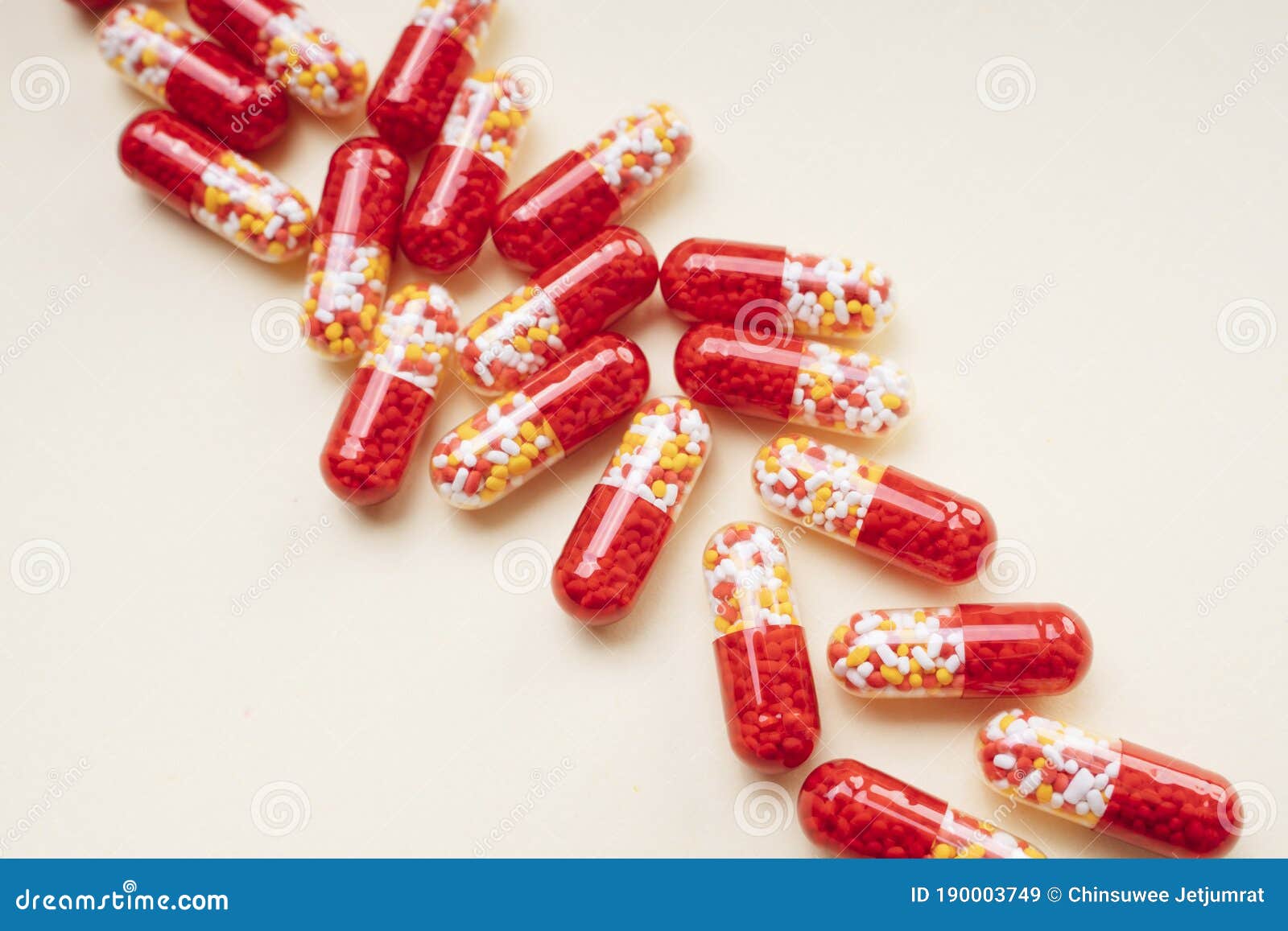 Red Pill Capsules and Molecules As Medical Concept Stock Image - Image ...
