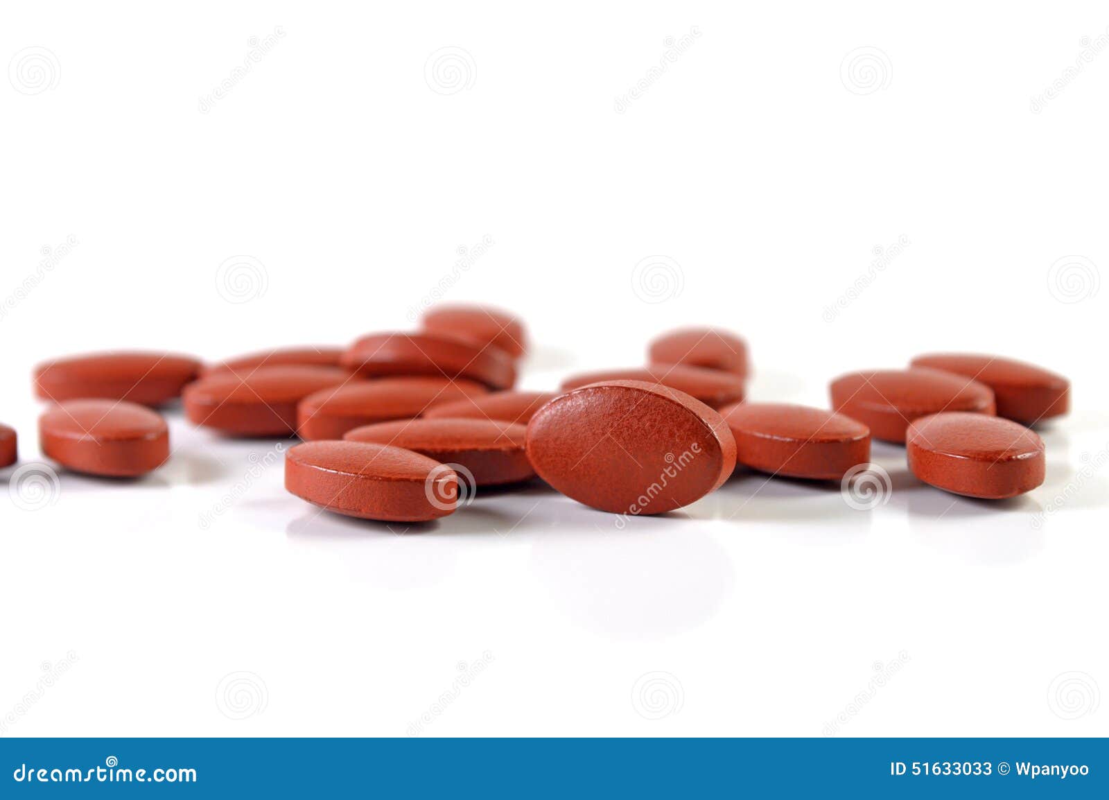 Red pill stock image. Image of vitamin, healthy, tablet - 51633033