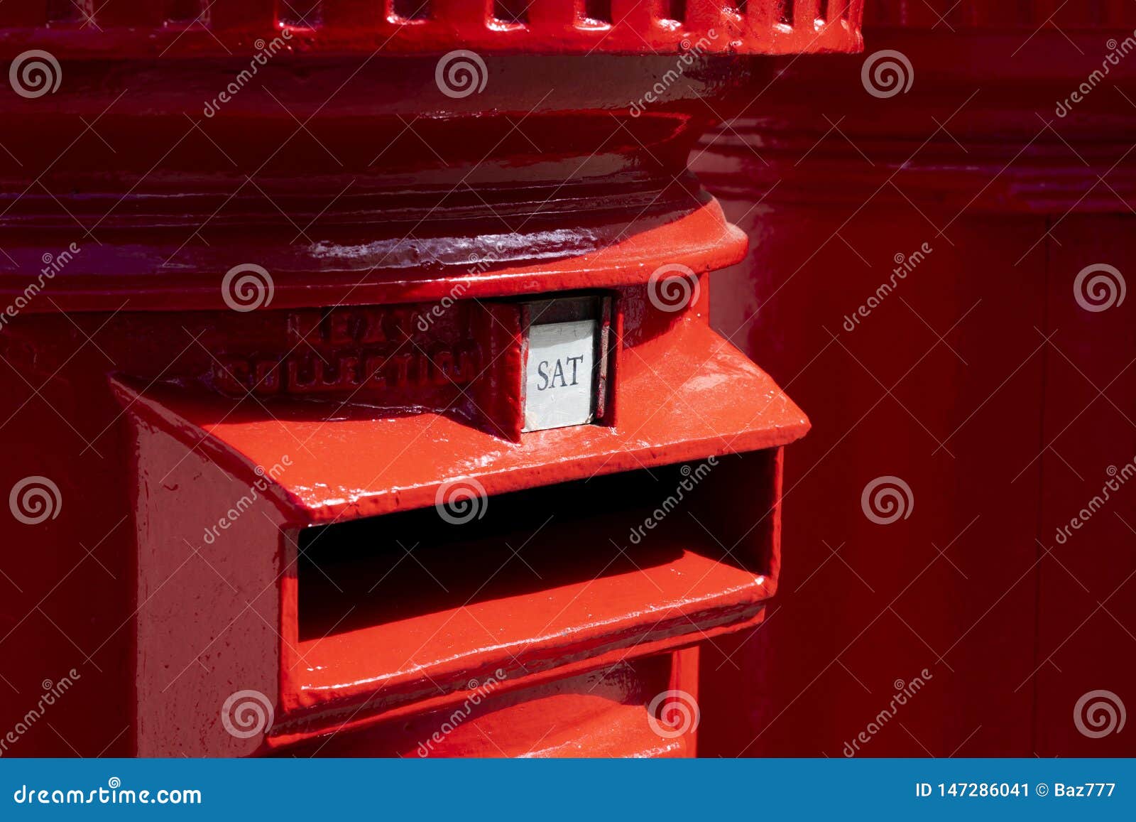 Red pillar boxes stock image. Image of casting, painted - 147286041