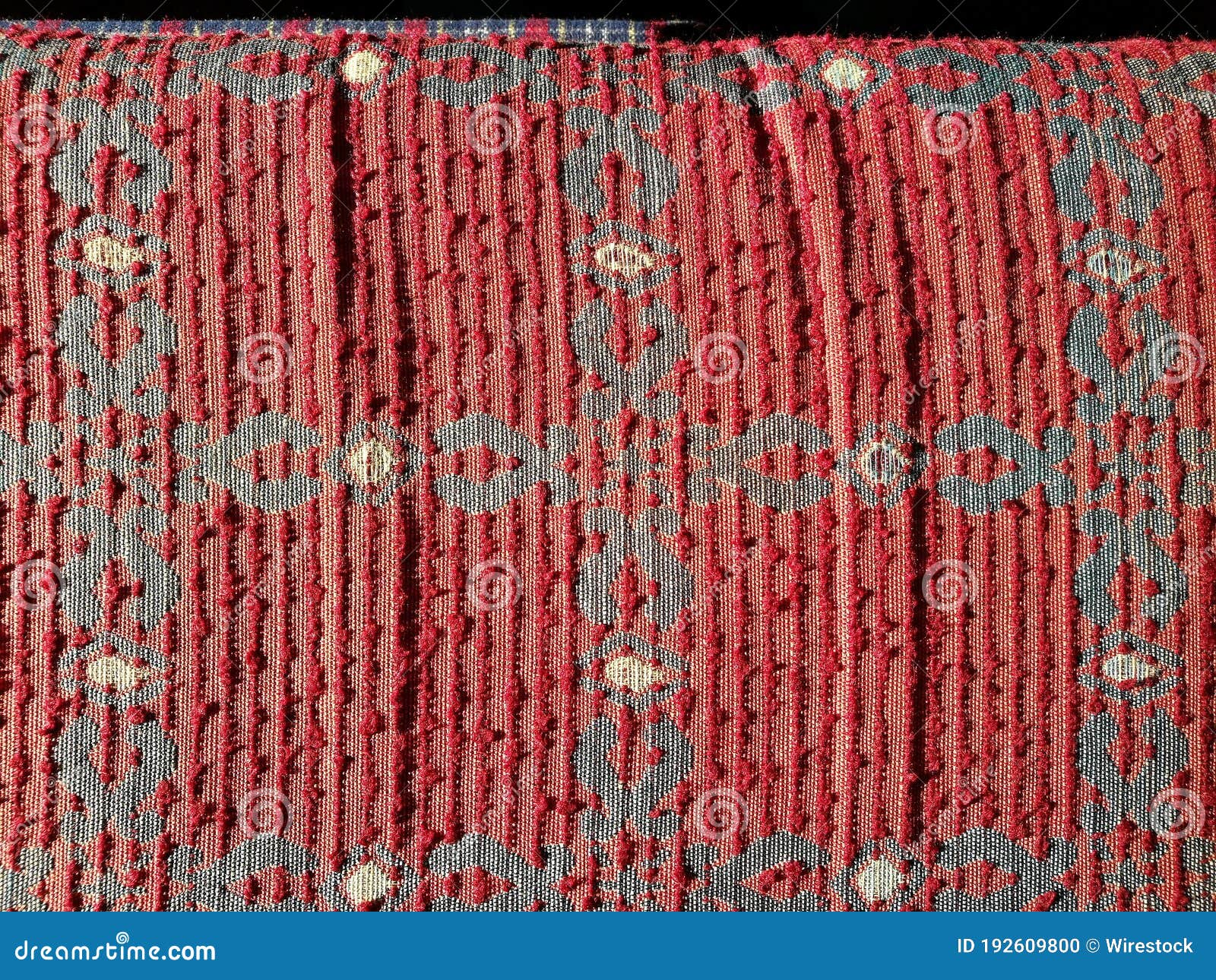 Red Pillowcase with a Pattern of an Old Traditional Ottoman Divan in ...