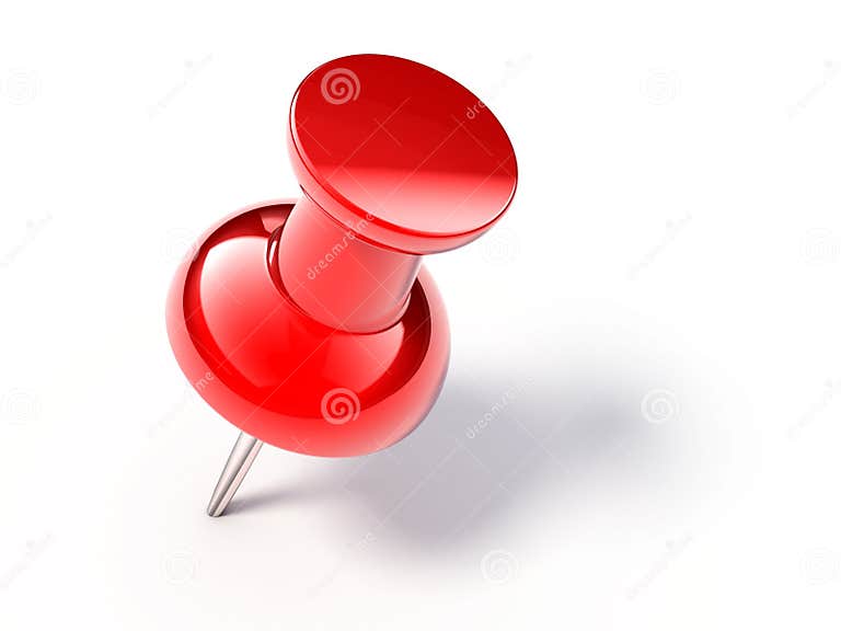 Red pin stock illustration. Illustration of plastic, sharp - 13524117