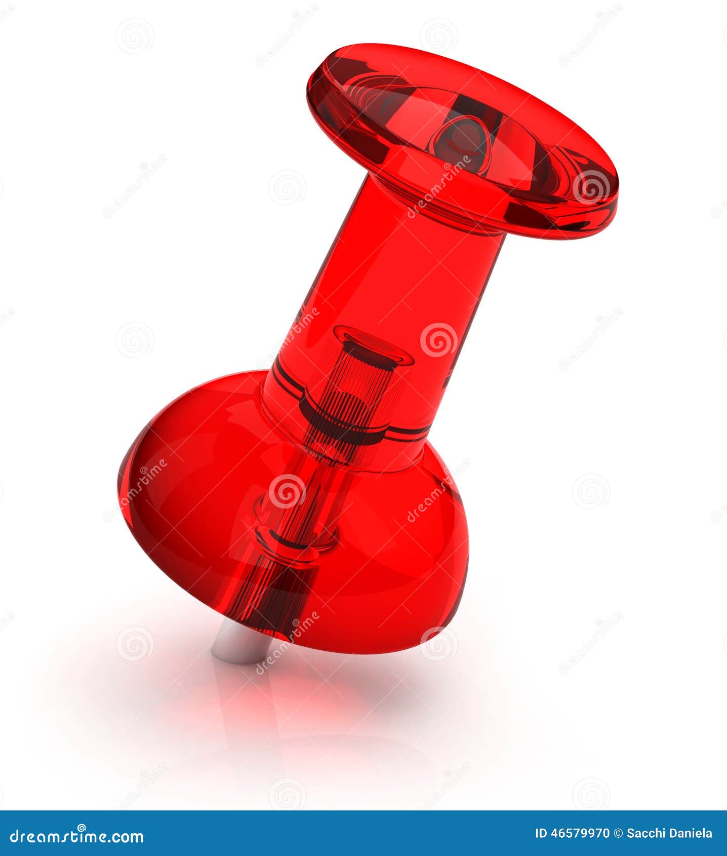 The red pin stock illustration. Illustration of position - 46579970