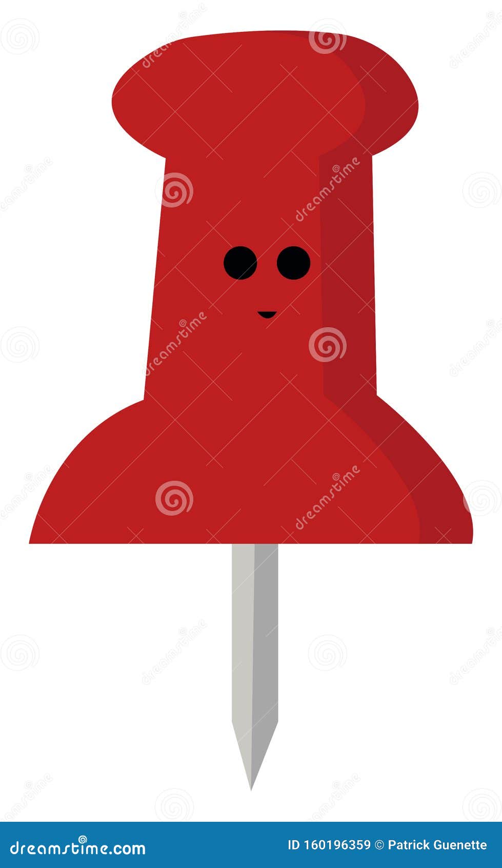 Red Pin, Illustration, Vector Stock Vector - Illustration of empty ...