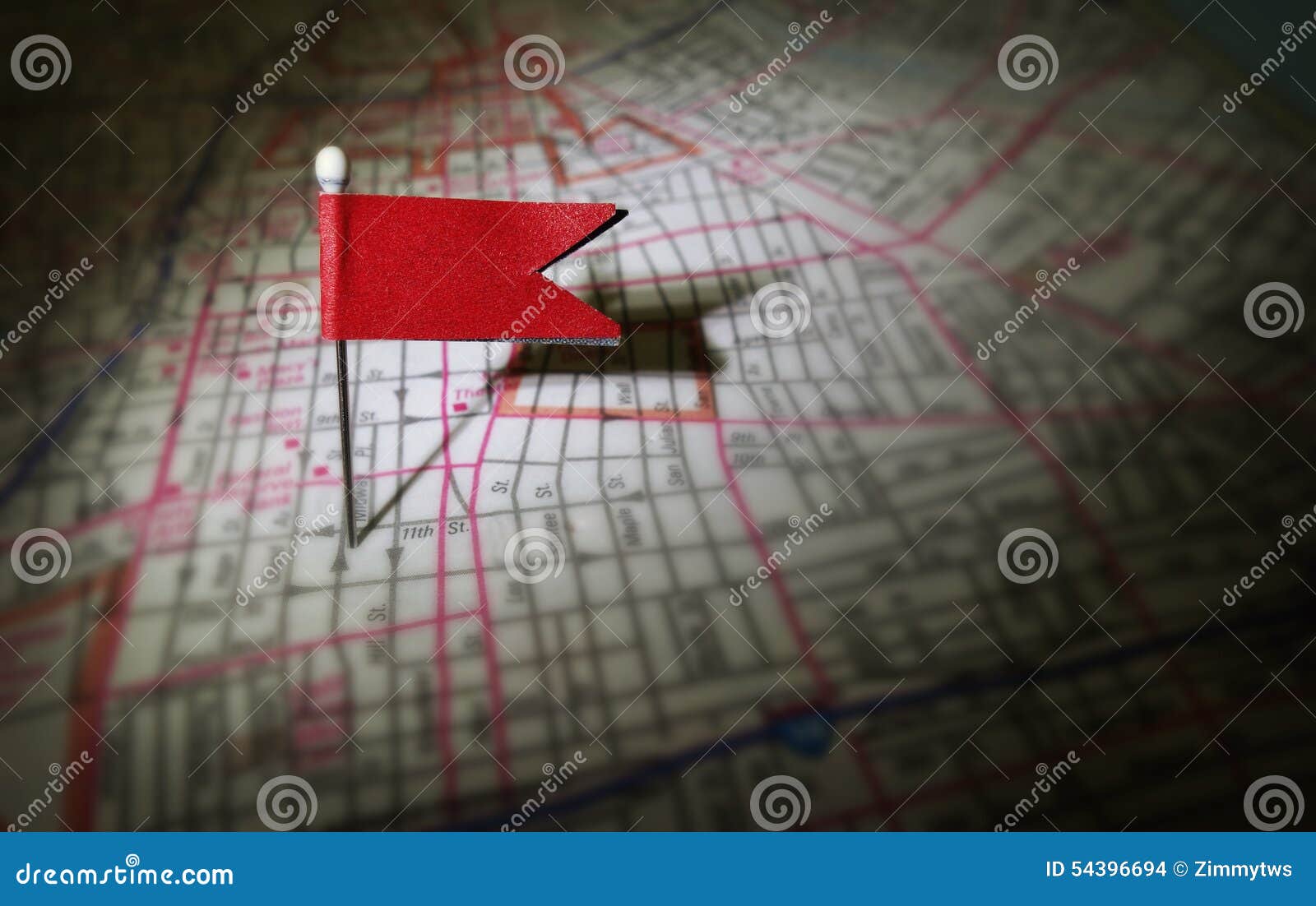Red pin map stock photo. Image of locate, urban, search - 54396694