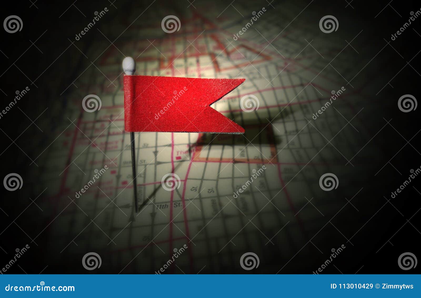Red pin map stock image. Image of specific, searching - 113010429