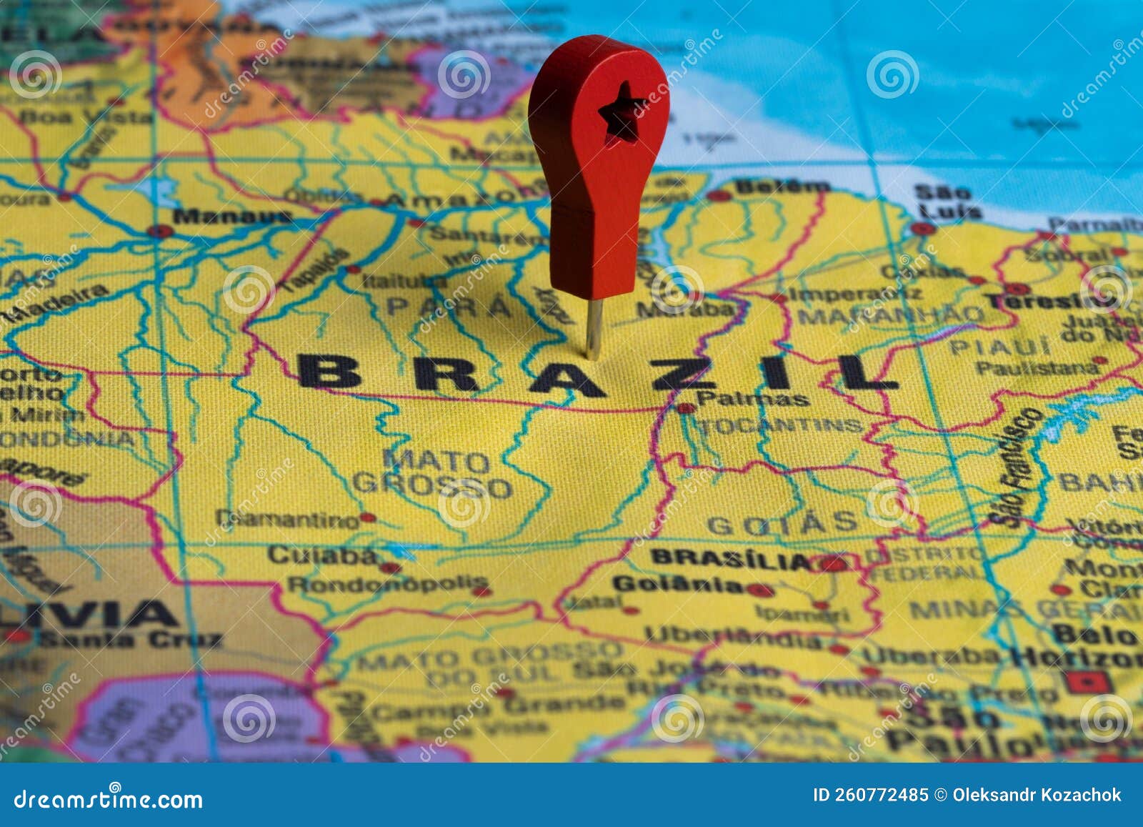 Isolated Map Marker Map Brazil Stock Photos - Free & Royalty-Free Stock ...