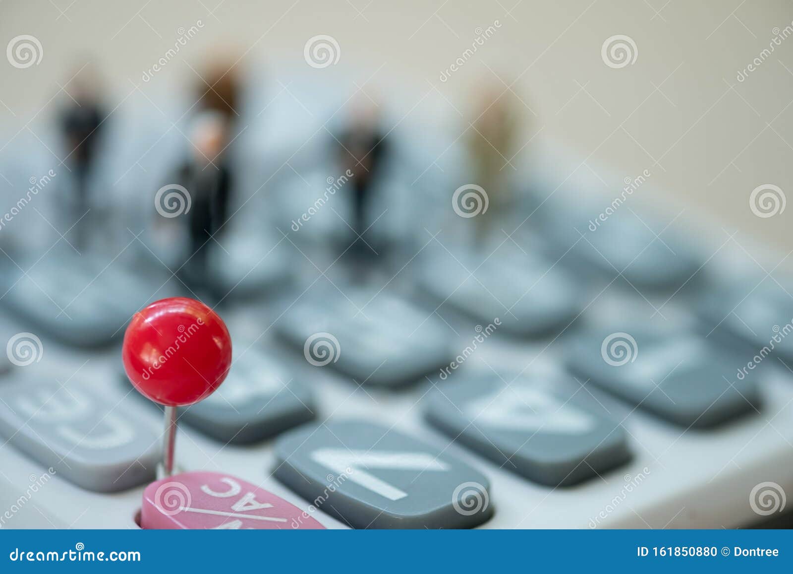 Red Pin in Target Pocket Calculator Stock Photo - Image of pushpin ...