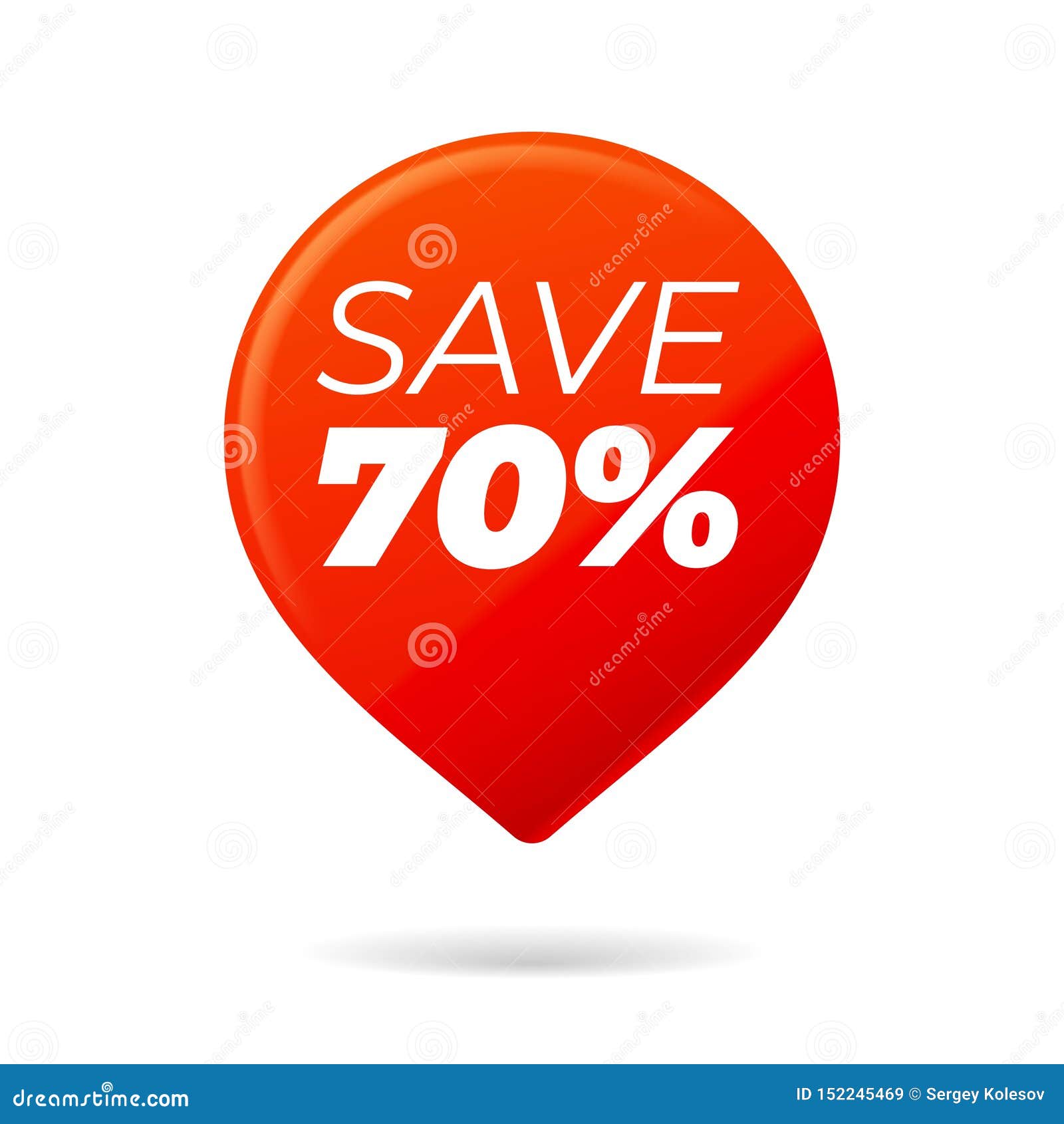 Red Pin on White Background, Save 70 Percent Stock Vector ...