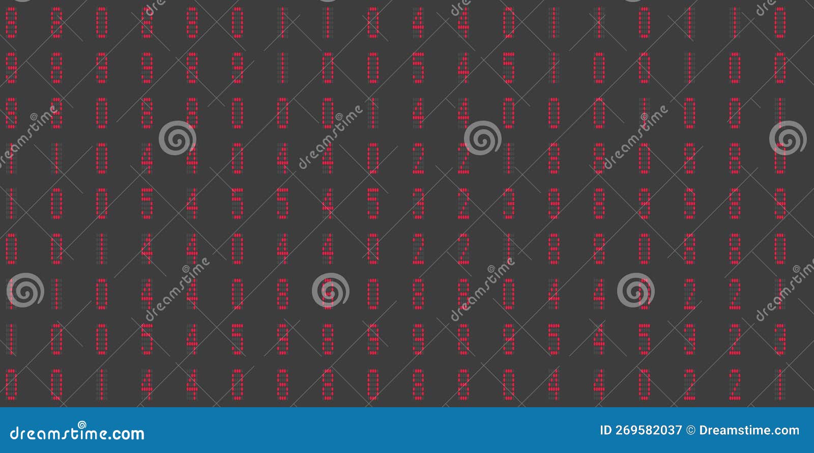 Red Pink Abstract Display Digit Pattern. Electronic Numbers Background. Cyberspace Texture ...