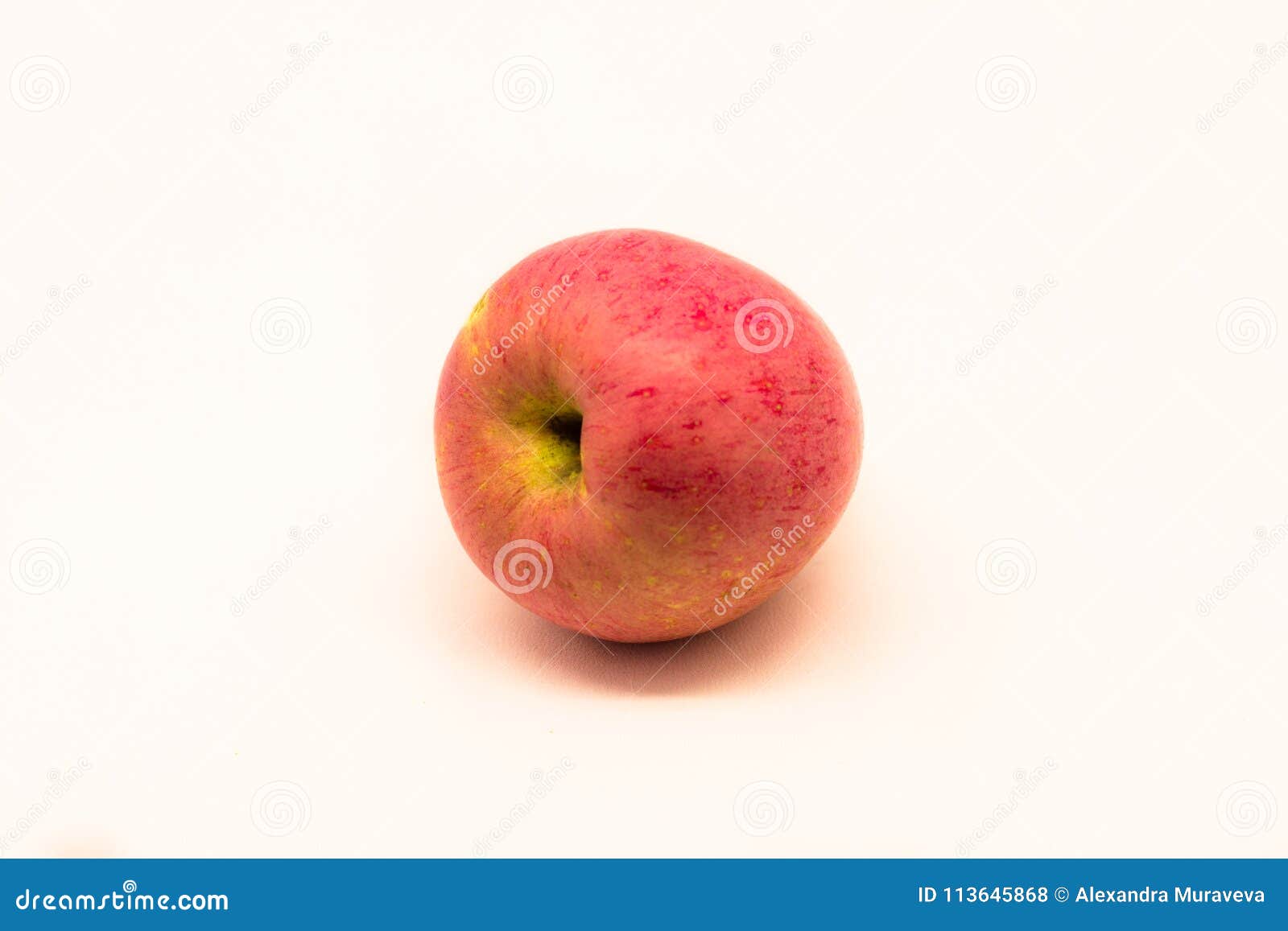 Red-pink apple stock photo. Image of juice, vegetarian - 113645868