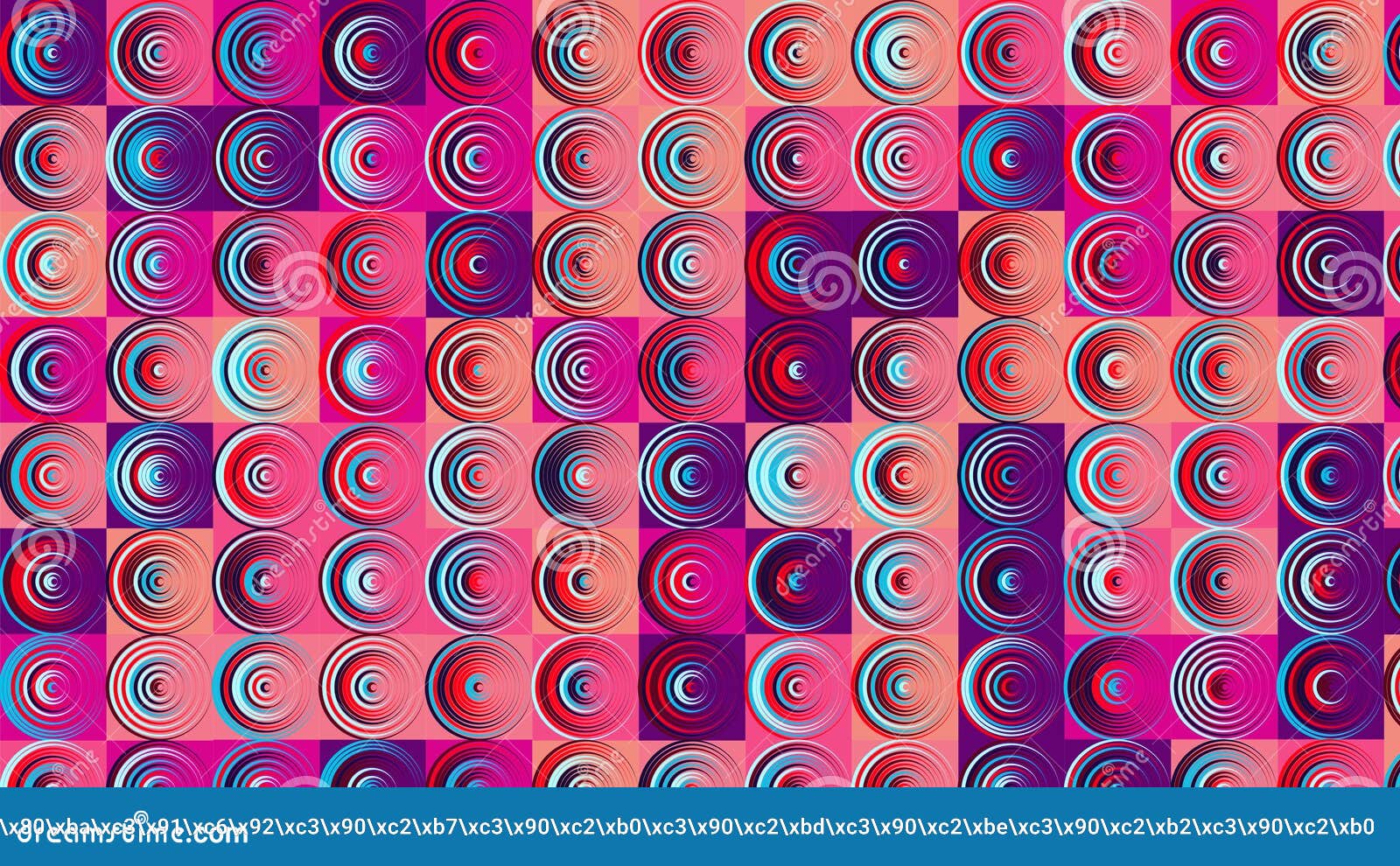 Red, Pink and Blue Geometric Pattern, Wallpaper for Fabric, Tile and ...