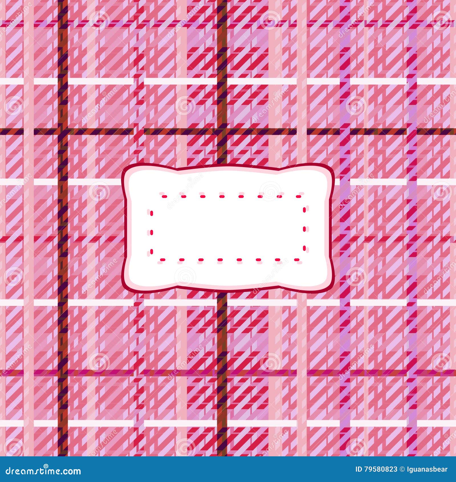 Red Pink Checkered Pattern with Clear Sticker Stock Illustration ...