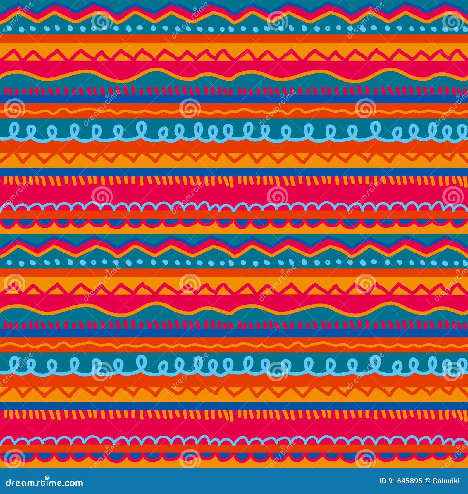 Red and Pink Childish Stripe Seamless Pattern Stock Vector ...