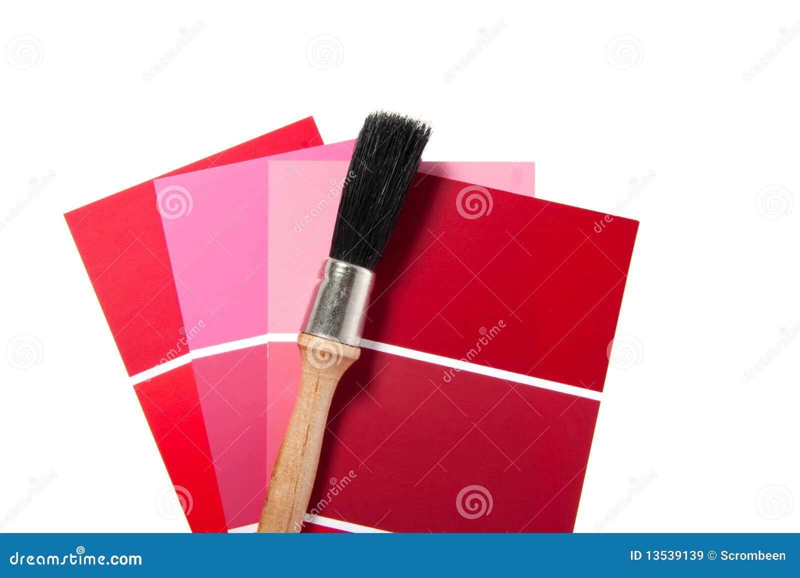 Red and pink color samples stock image. Image of painted - 13539139