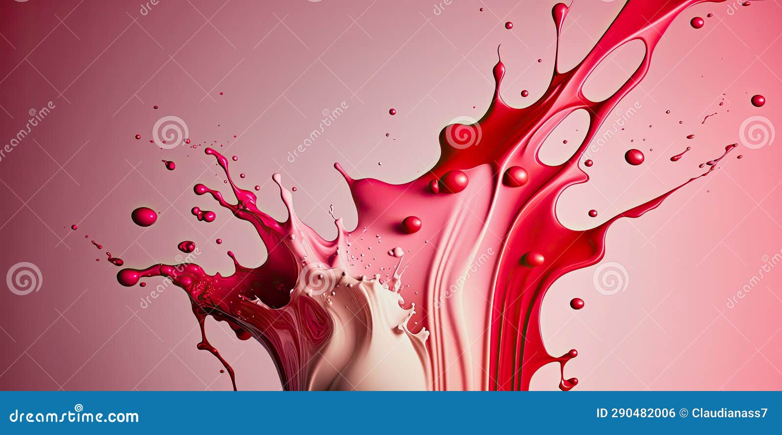 Red and Pink Colored Paint Splash Stock Photo - Image of pink, vibrant ...