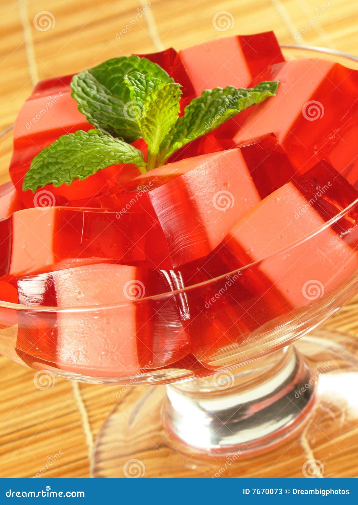 Red & Pink Gelatin stock image. Image of cream, condensed - 7670073