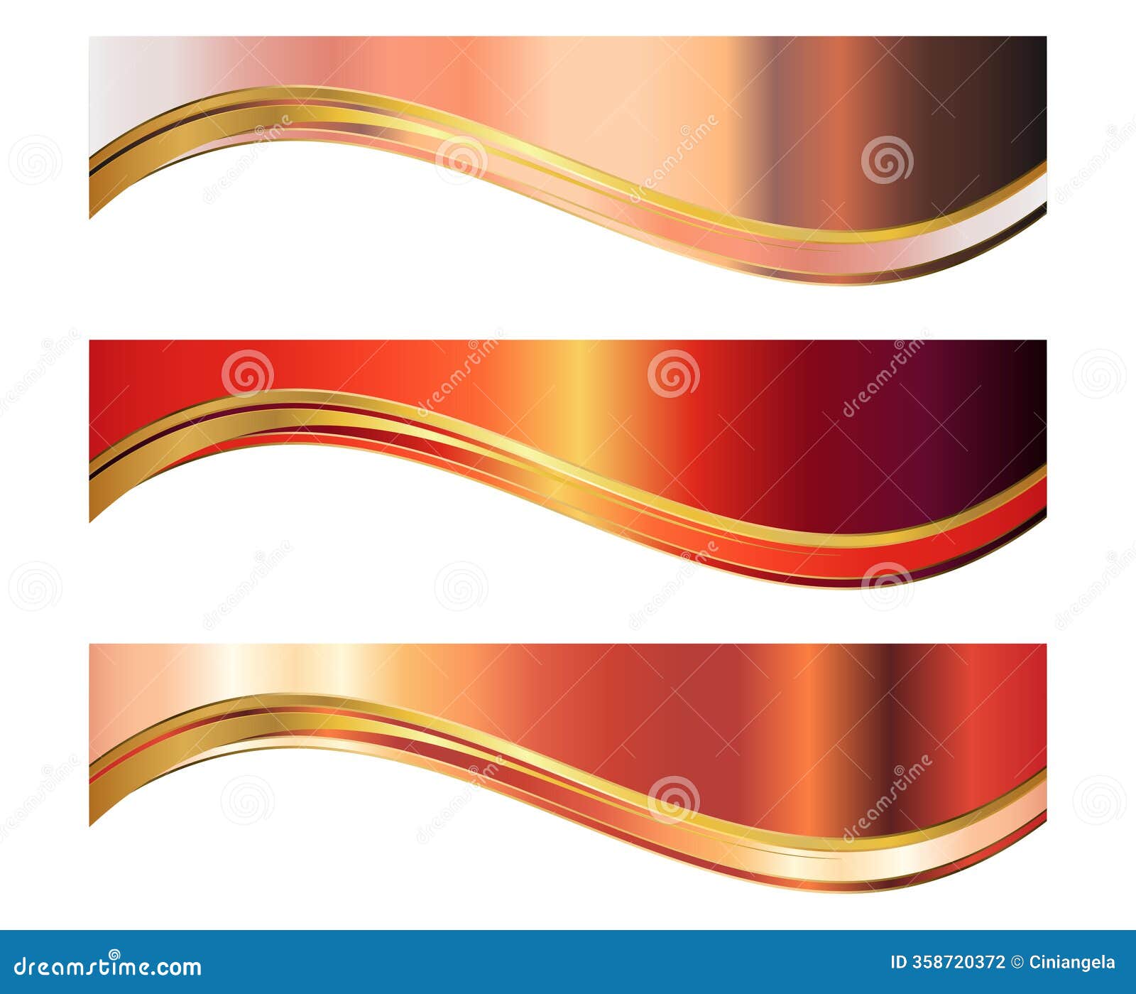 3D Letterhead Divider Template, Business Separator Footer Illustration ...