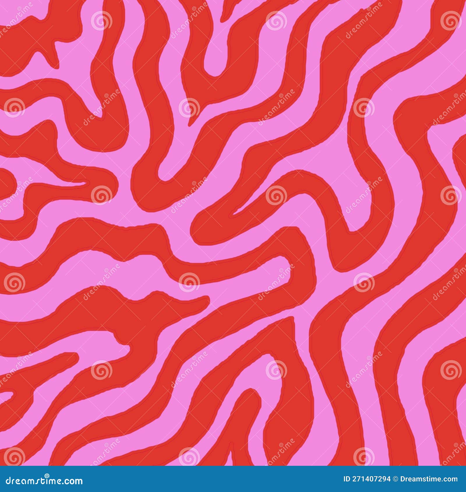 Red Pink Liquid Swirl Flow Groovy Stripe Y2K Pattern Stock Illustration ...