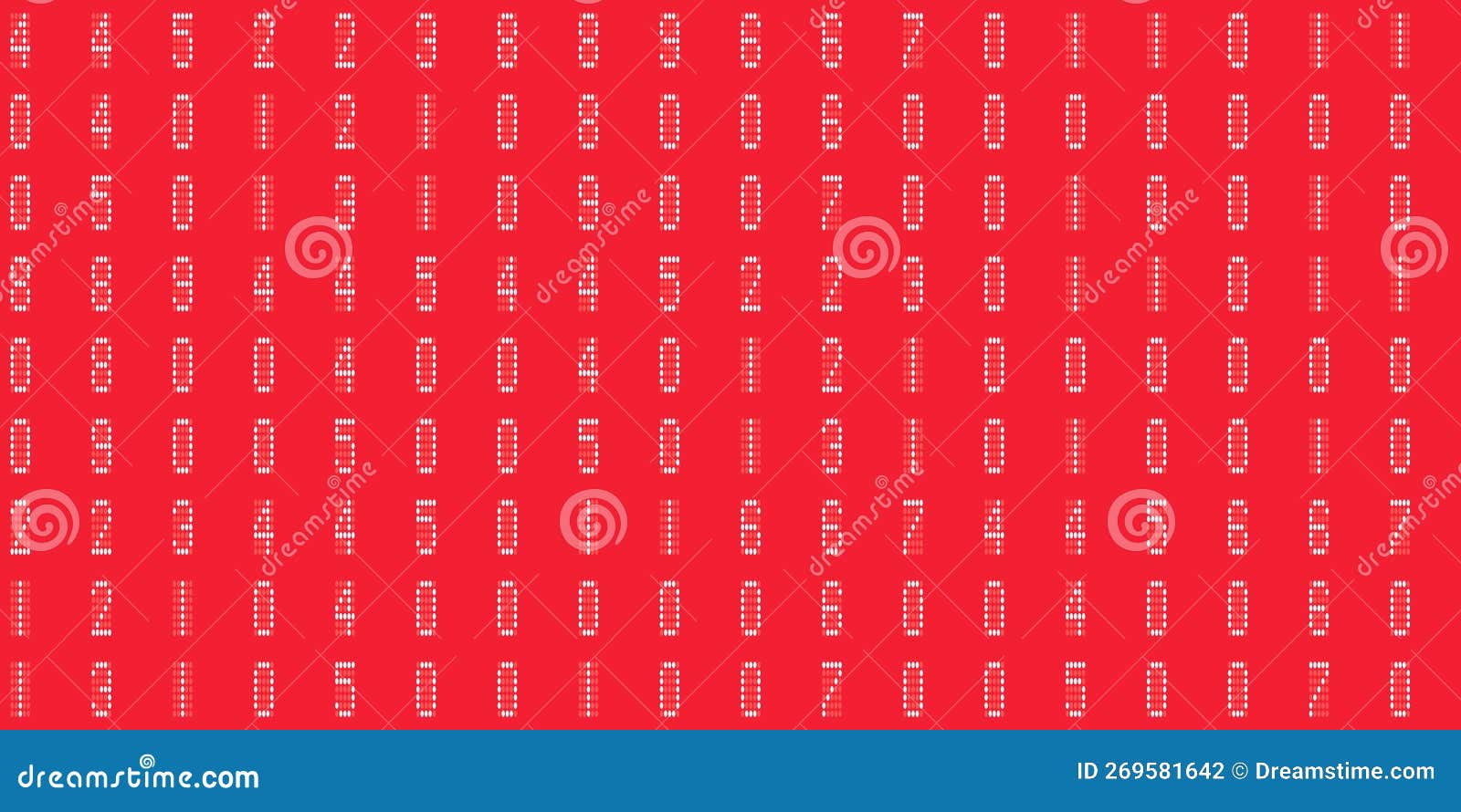 Red Pink Numeric Binary Creative Surface. Numeral Tech Design Backdrop. Abstract Display Digit ...