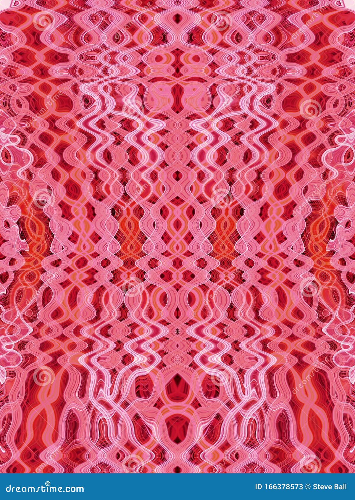 Red psychedelic pattern stock illustration. Illustration of decoration ...