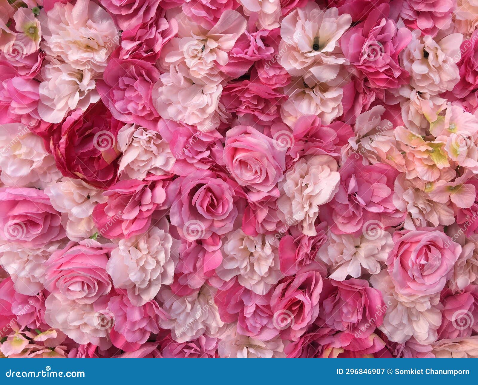 Red and Pink Rose Backdrop, Flower Wall Background, Wedding Decoration ...