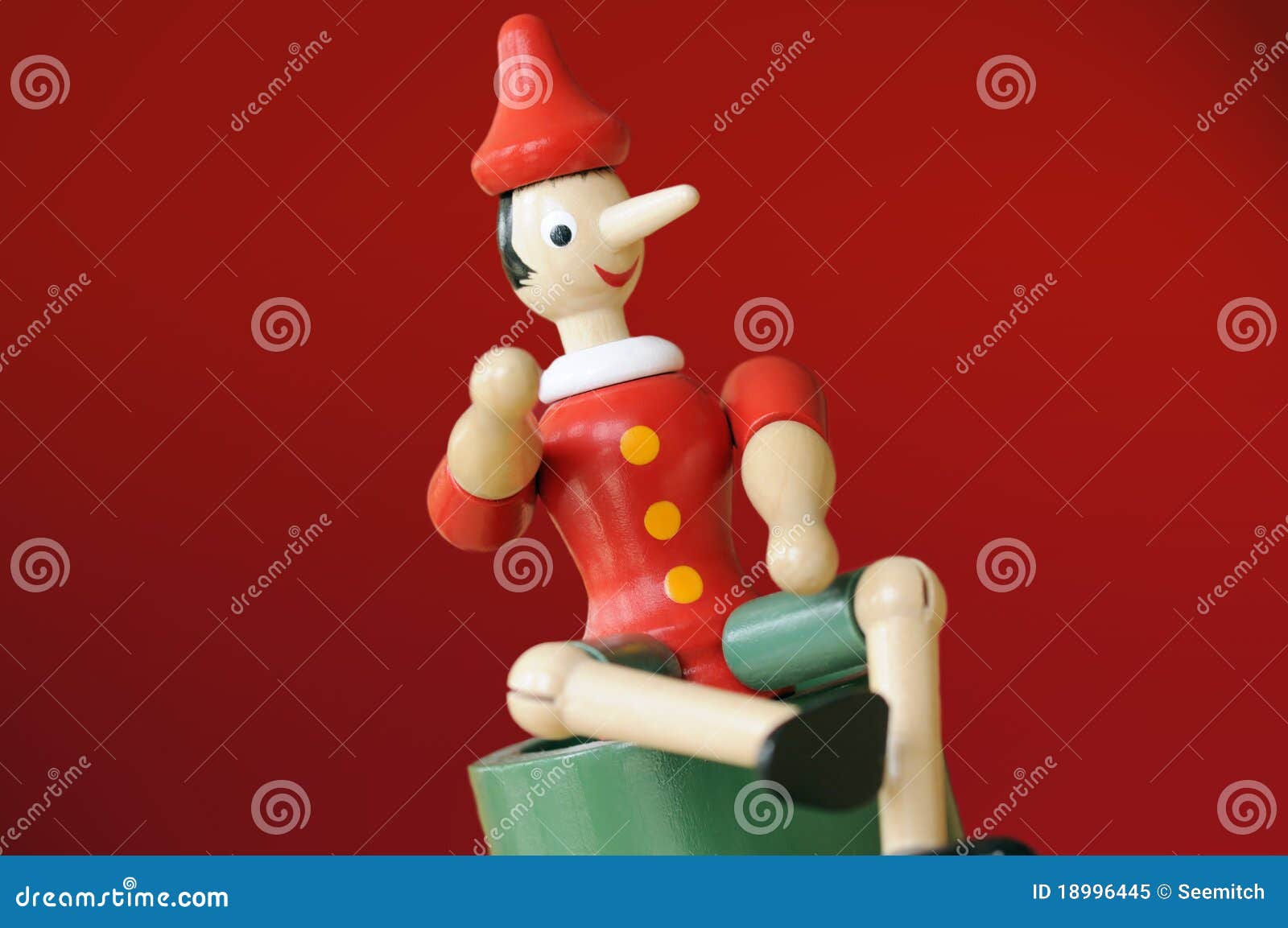 Red Pinocchio stock image. Image of pinocchio, model - 18996445