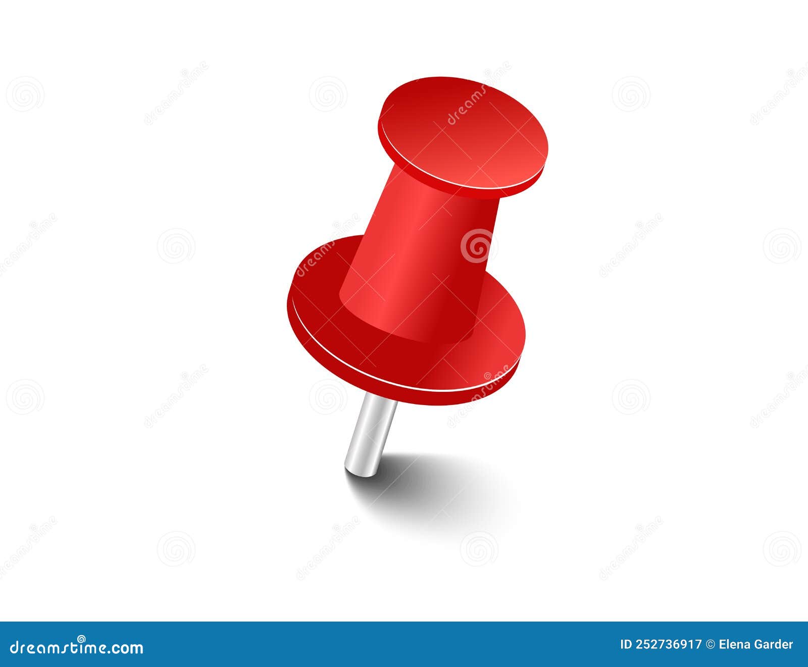 Pins Tacks. Realistic Pushpins. Isolated Map Markers. 3D Pointer ...