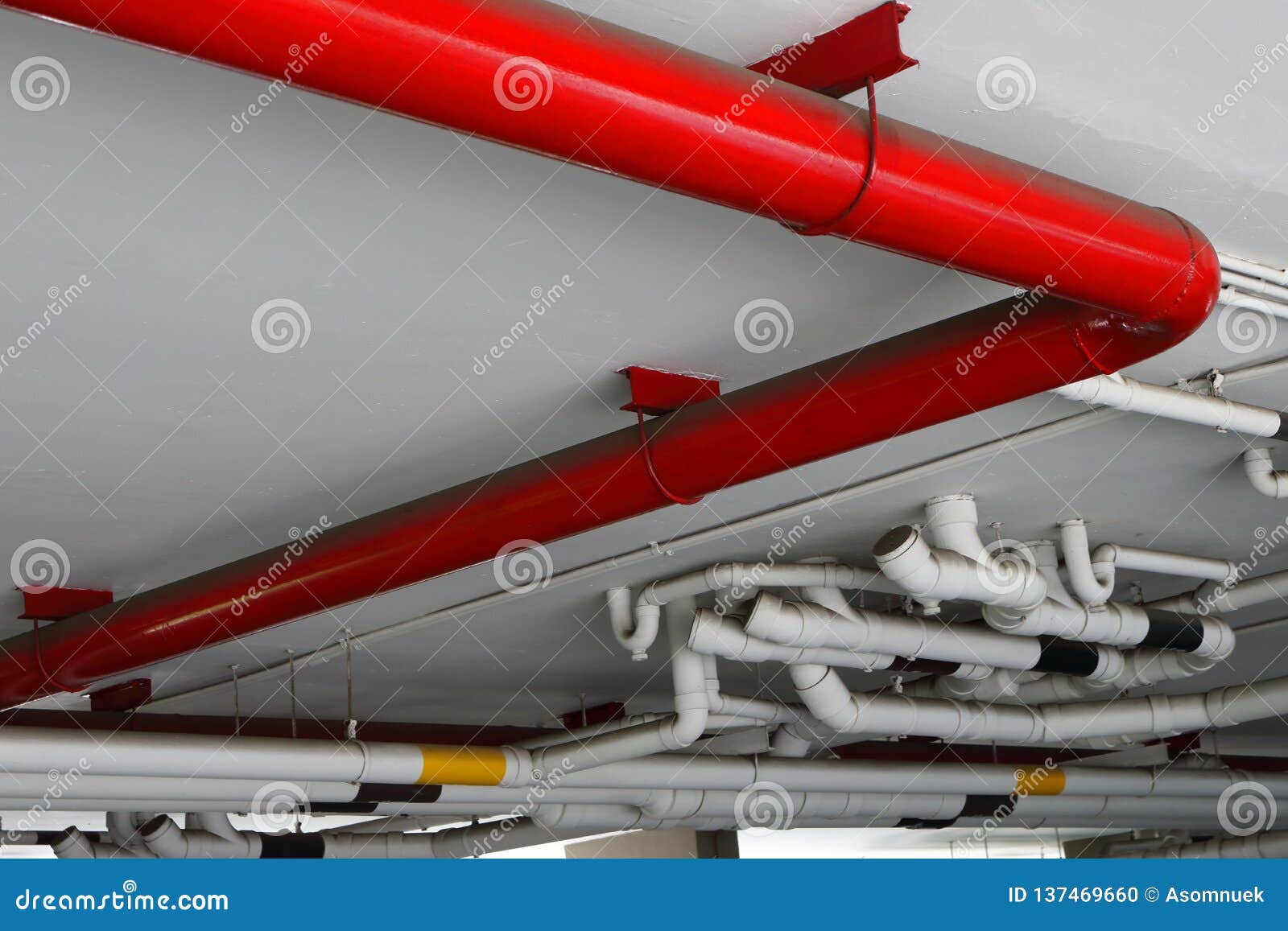 The red pipe stock photo. Image of piping, pipeline - 137469660