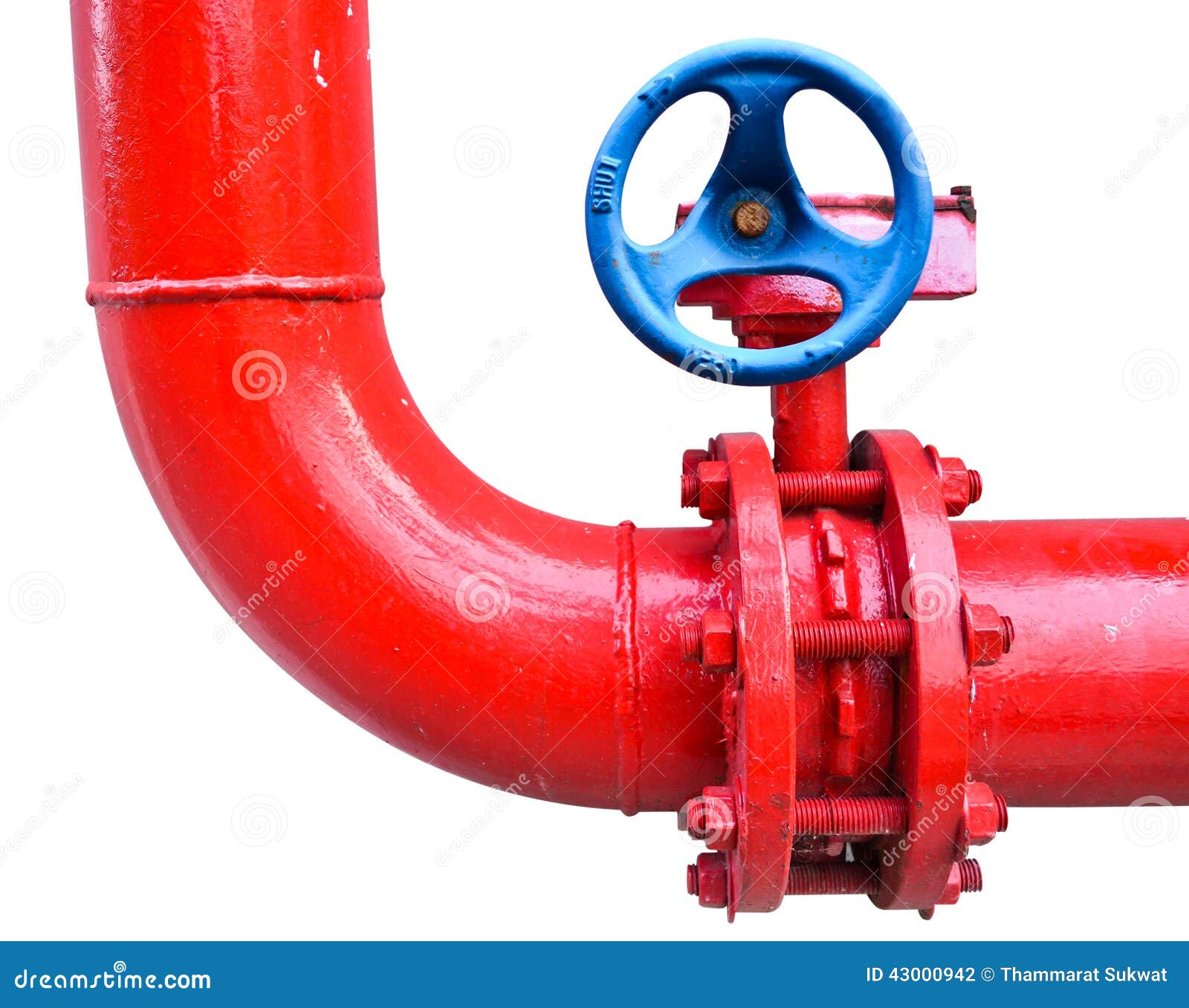 Red pipe stock photo. Image of repair, steel, pipeline - 43000942