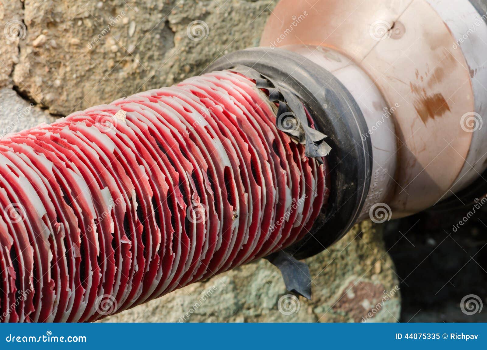 Red pipe stock image. Image of irrigation, pipes, iron - 44075335