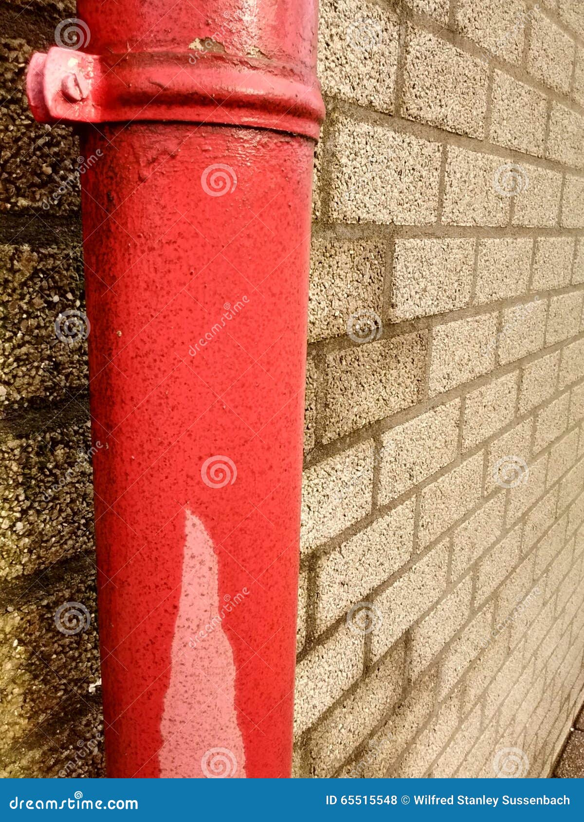 Red pipe stock photo. Image of grey, vivid, light, perspective - 65515548