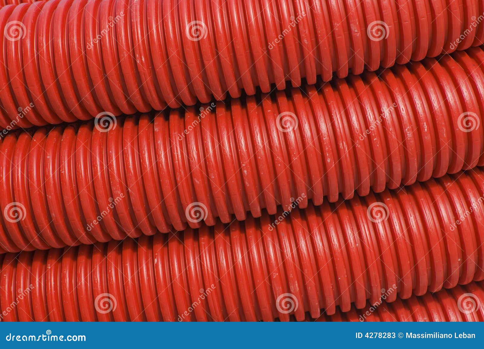 Red pipes stock image. Image of coil, pipe, equipment - 4278283