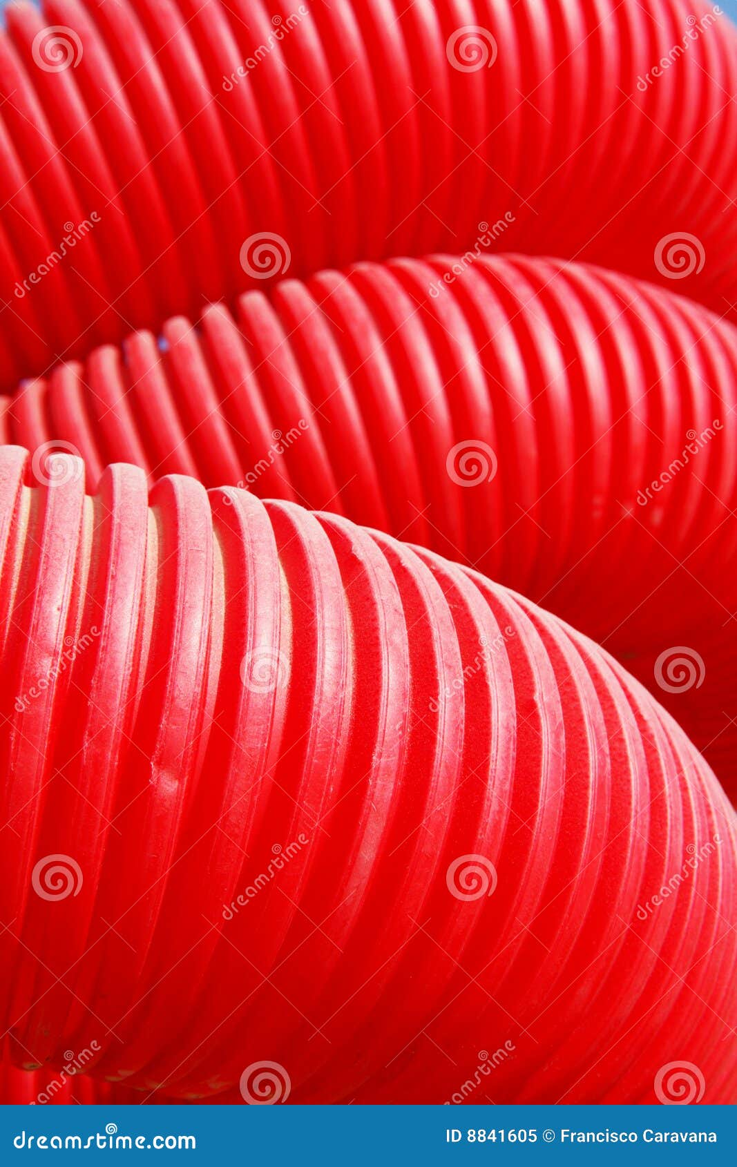 Red pipes stock image. Image of plastic, shape, close - 8841605