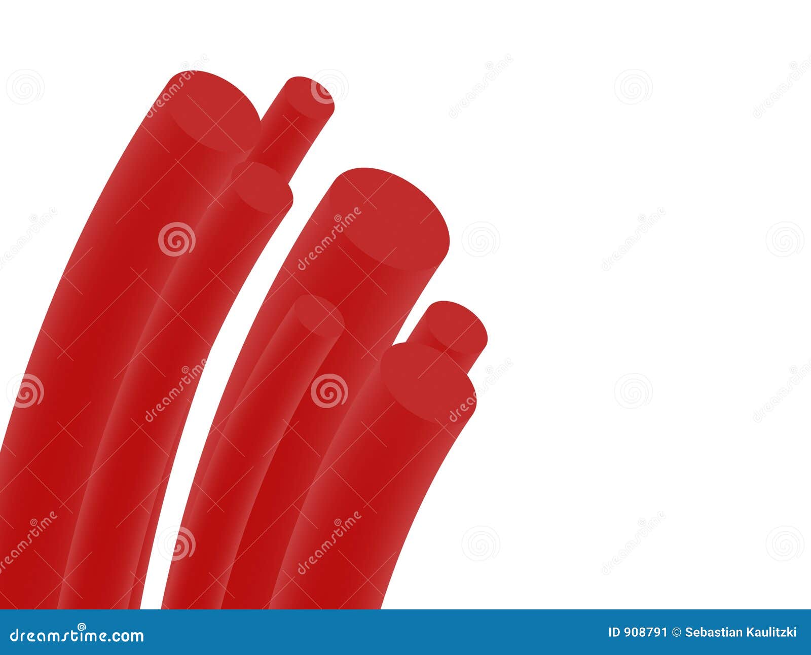 Red pipes stock illustration. Illustration of building - 908791