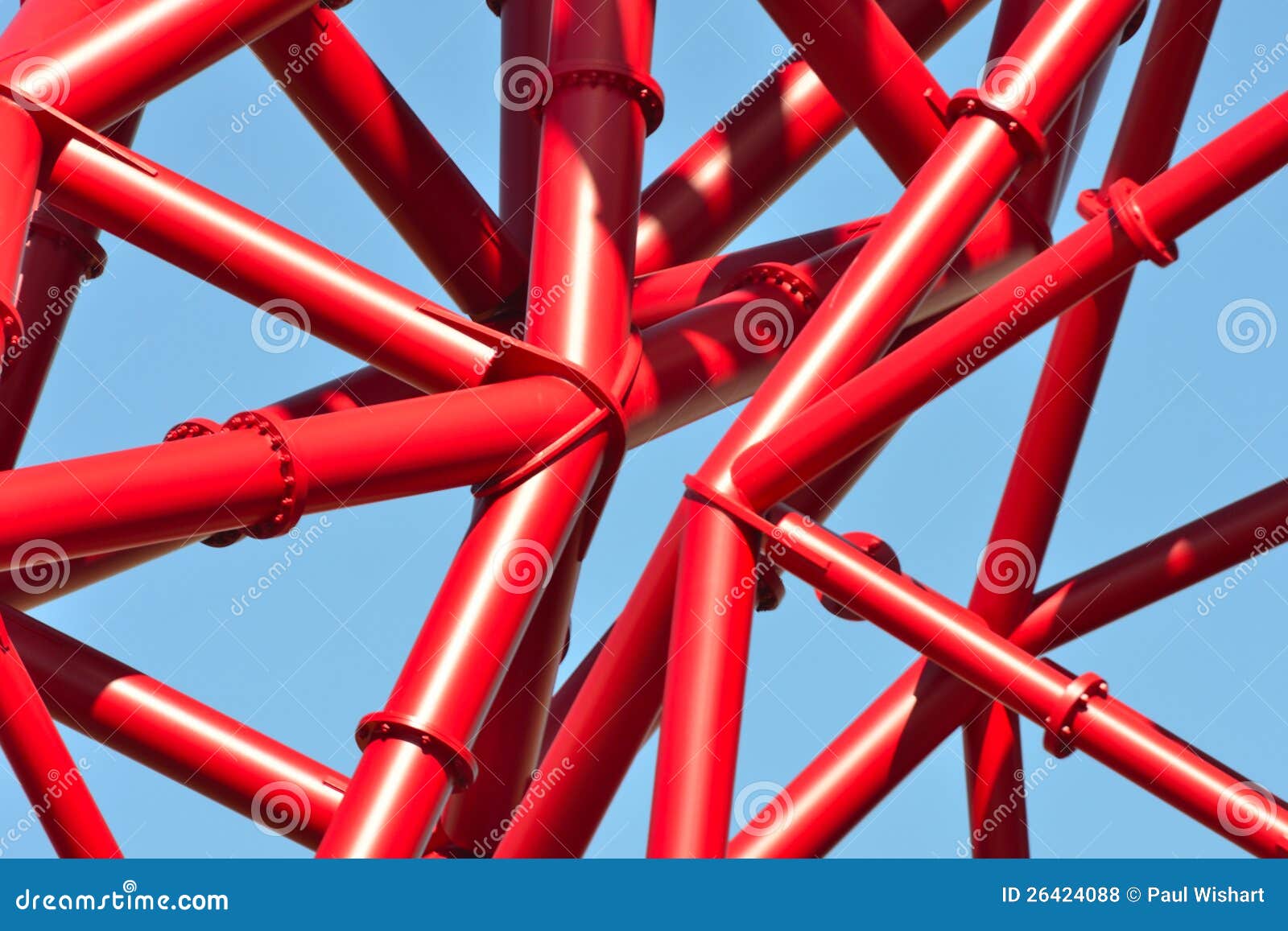 Red piping stock photo. Image of industrial, blue, pipes - 26424088