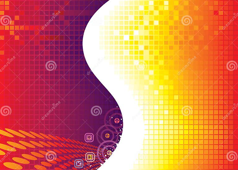 Red Pixel stock vector. Illustration of concept, flowing - 6062016