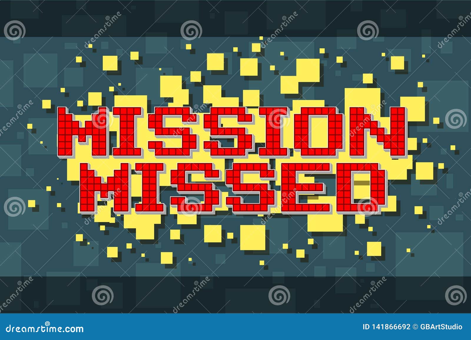 Red Pixel Retro Mission Button for Video Games Stock Vector ... Red Pixel Retro Mission Button for Video Games Stock Vector ...