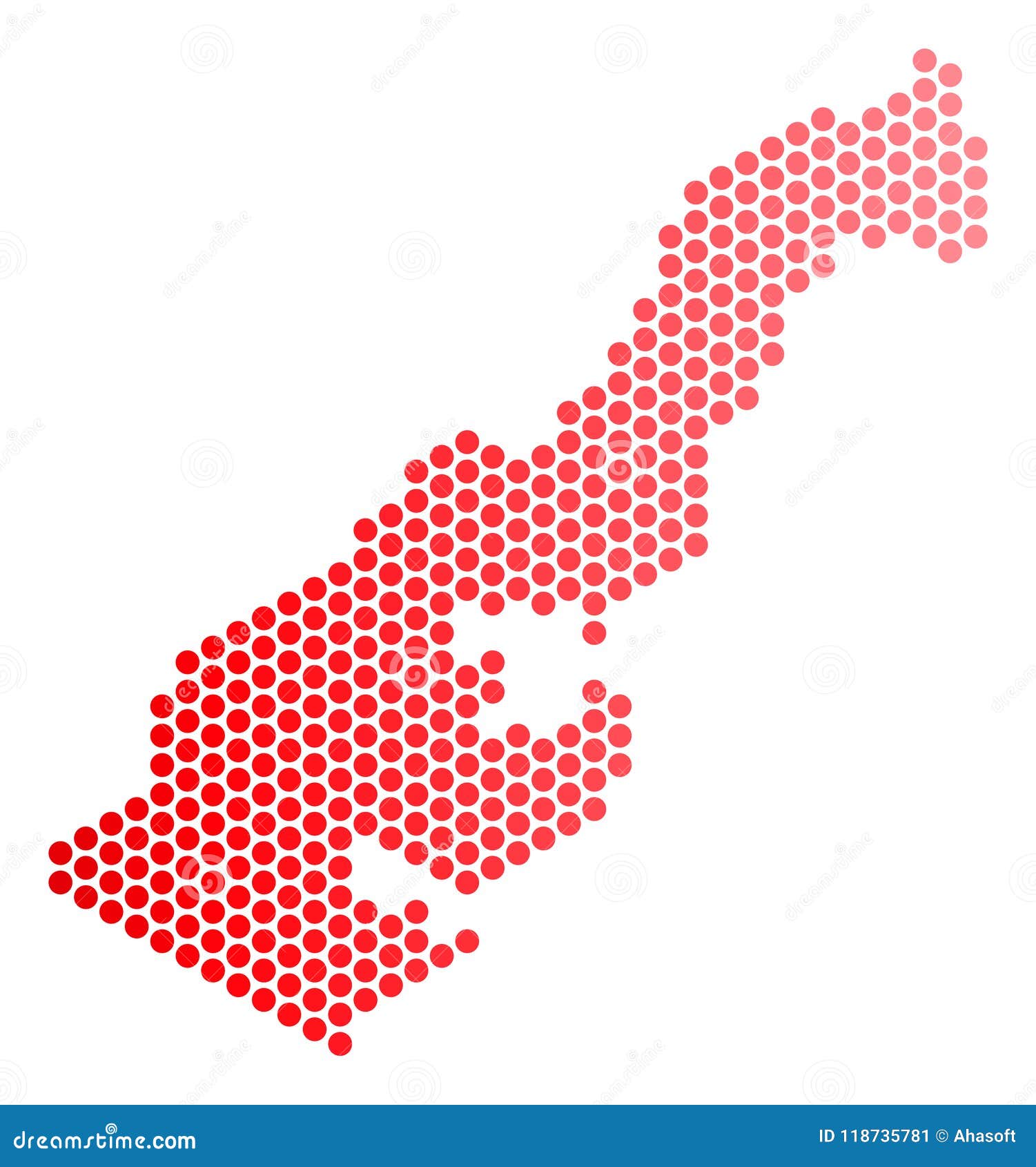 Pixel Map Of Monaco. Vector Dotted Map Of Monaco Isolated On White ...